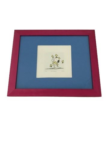 Snoopy and Woodstocks Limited Edition Etching