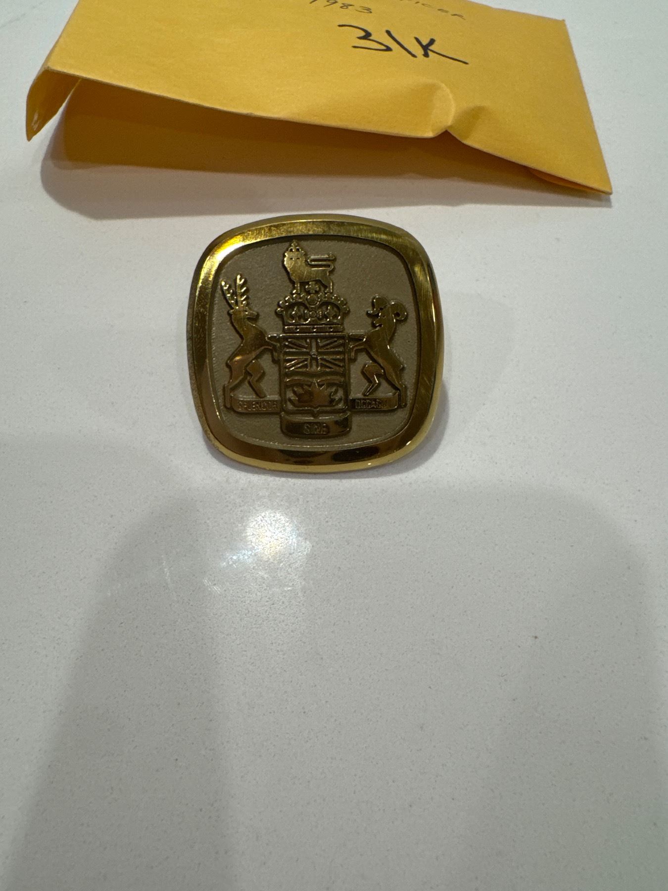 Canada British Columbia Corrections Officer Hat Badge