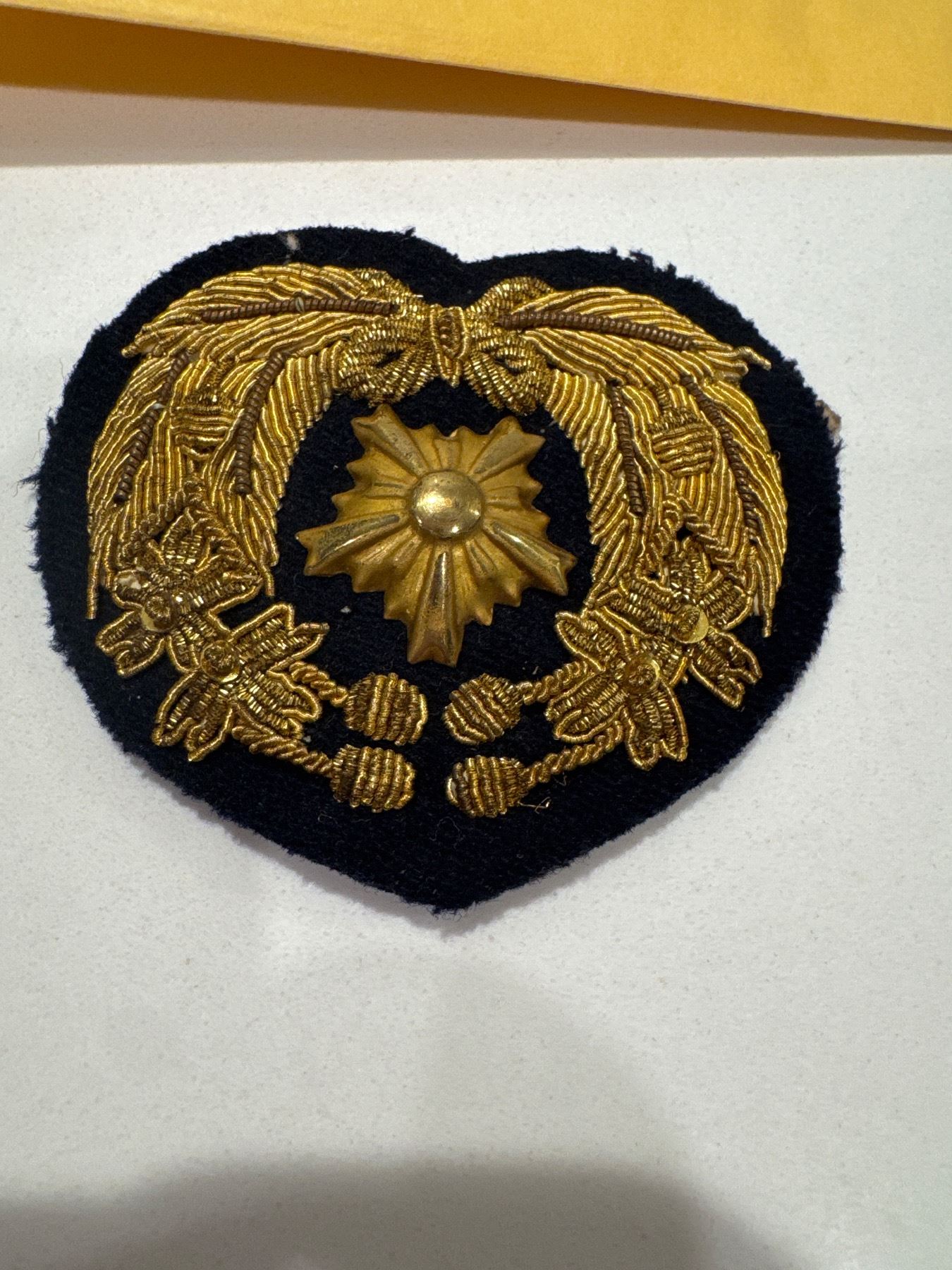 Italy Trento police chief hat badge