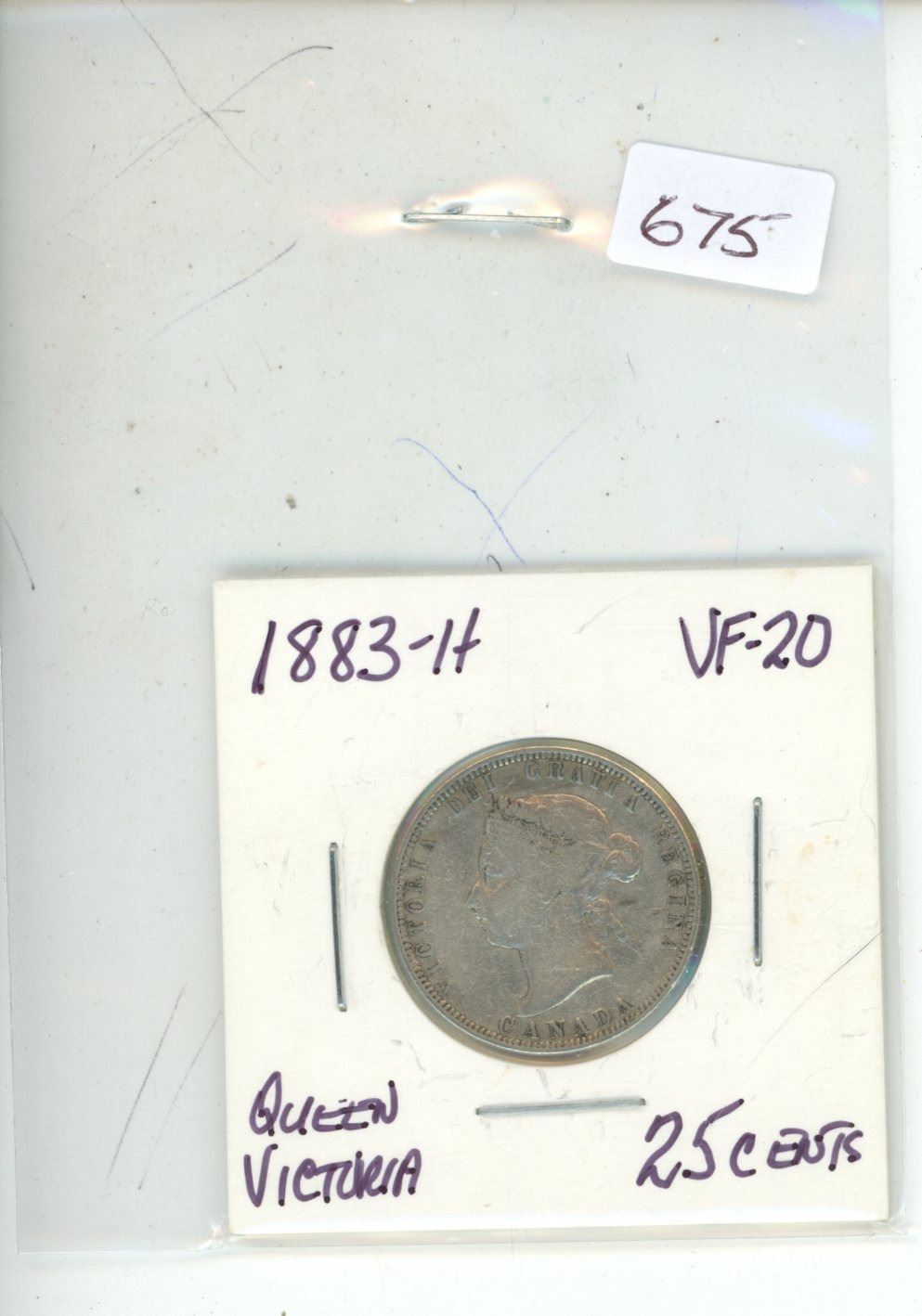 1883H queen victoria 25 cents - Schmalz Auctions