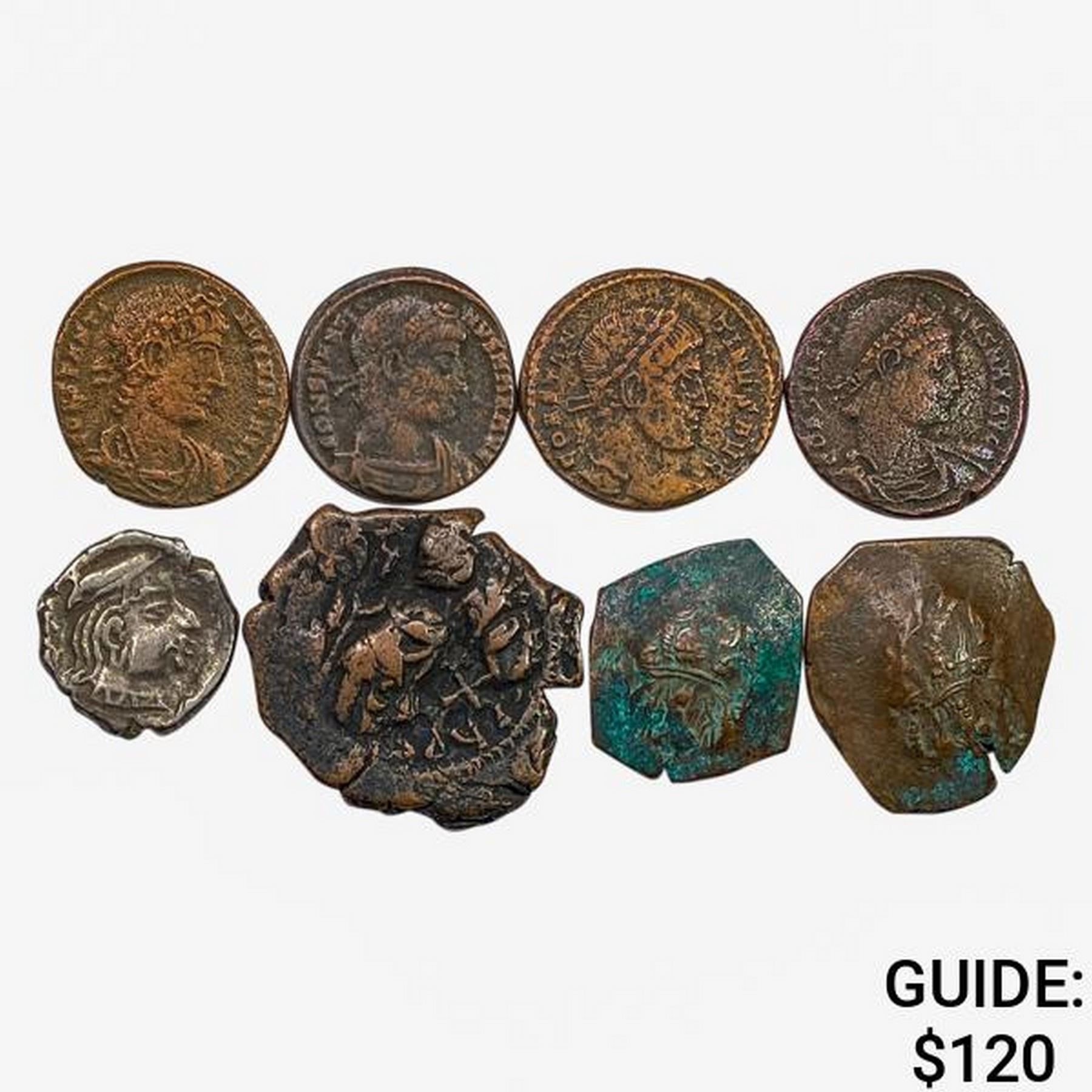 200 BC-1200 AD [8] Ancient/Medieval Coins Avg Circ
