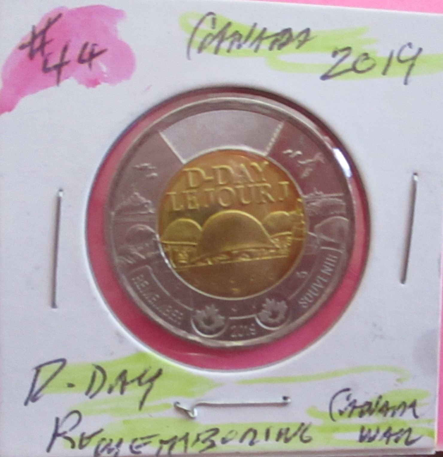 2019 D-DAY REMEMBERING WORLD WAR PROOF TOONIE