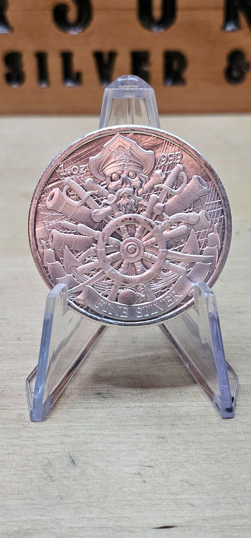 Lot 28-1) 1 oz Silver Dead Men Tell No Tales