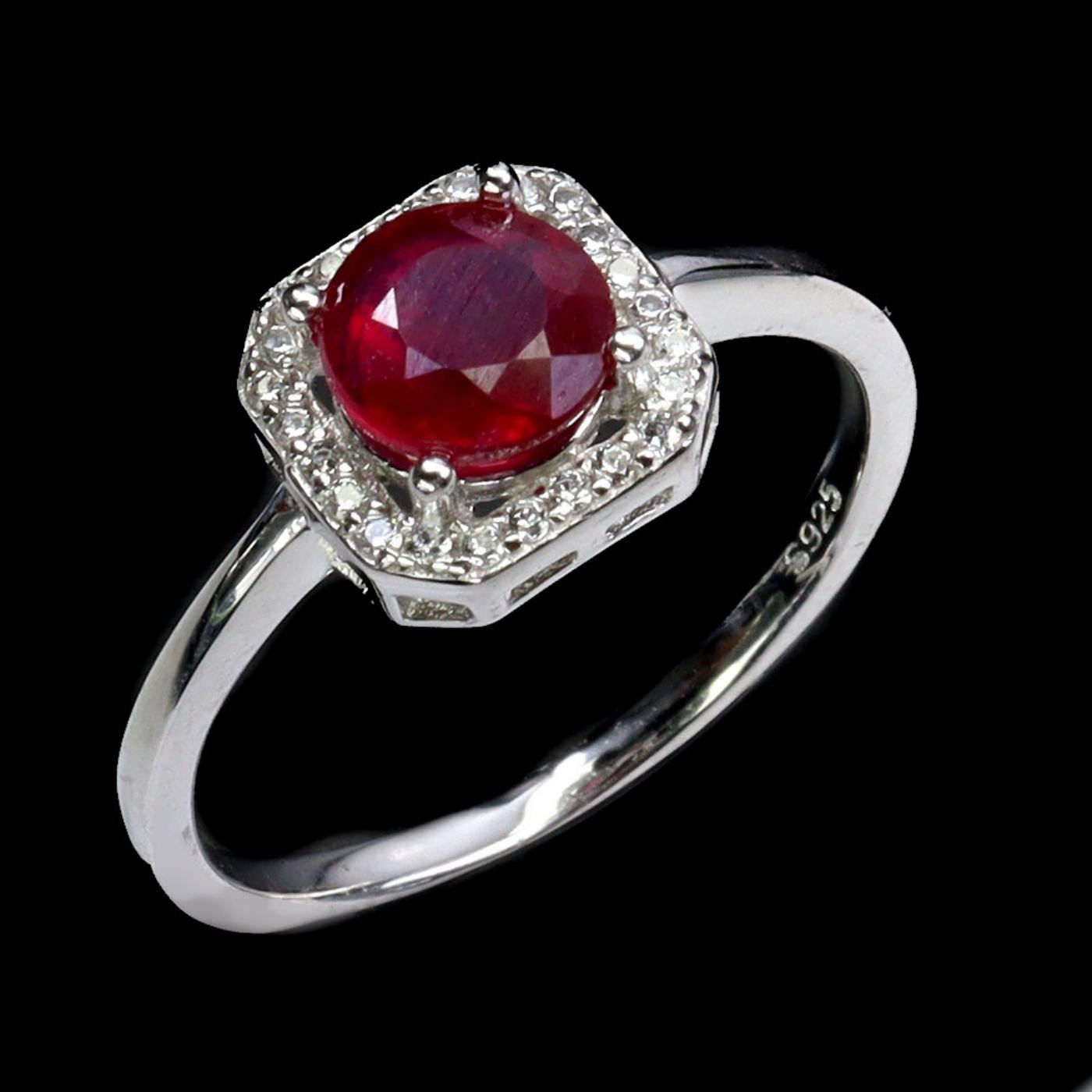 Natural Pigeon Blood Red Ruby Ring
