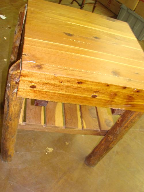 Solid Cedar Kitchen Island