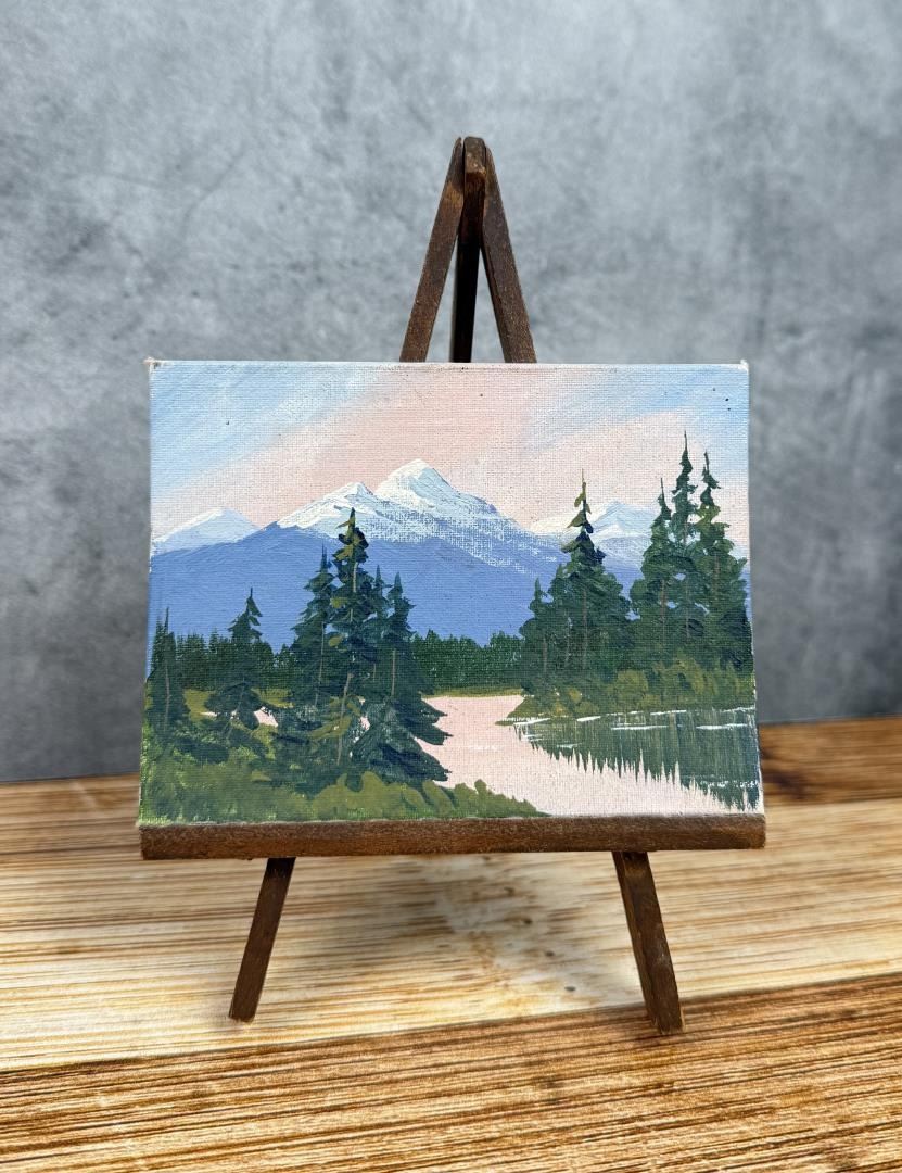 Helen Strange Miniature Montana Oil Painting
