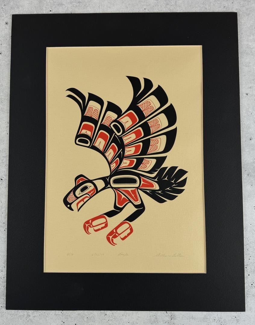 Arthur Bolton Haida Indian Silkscreen Print