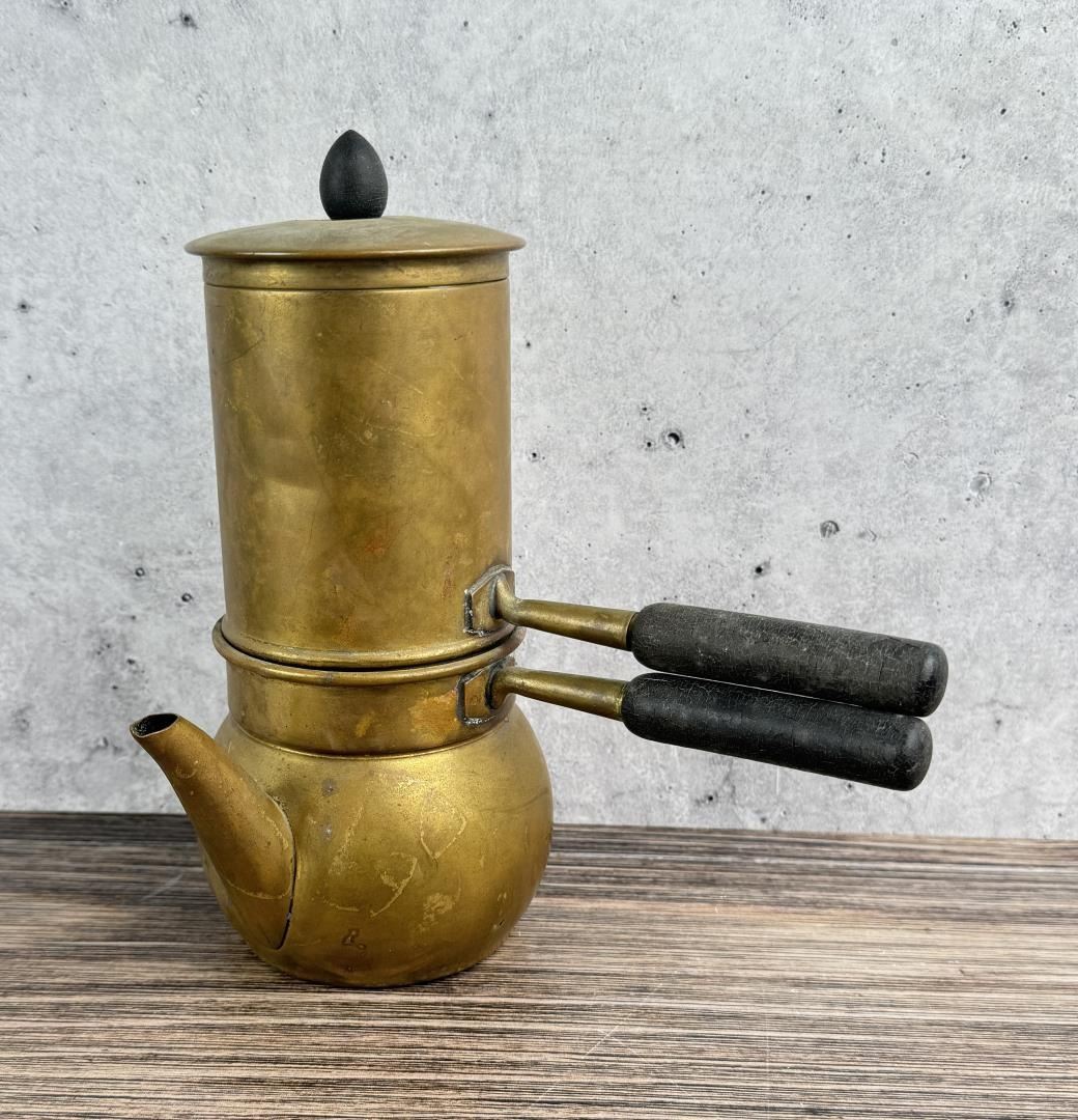 Italian Flip Drip Brass Coffee Pot