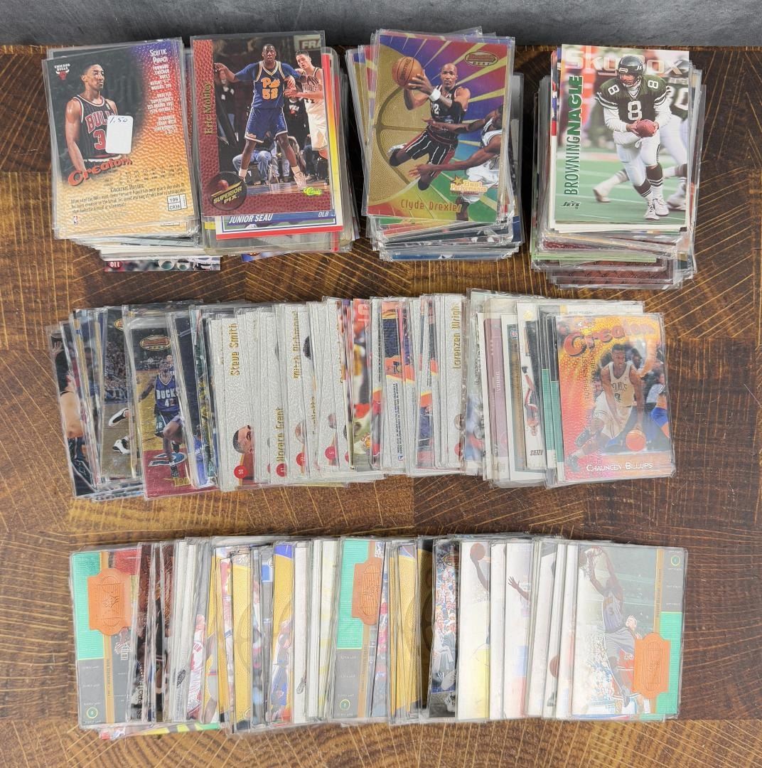 Collection of Football and Basketball Cards