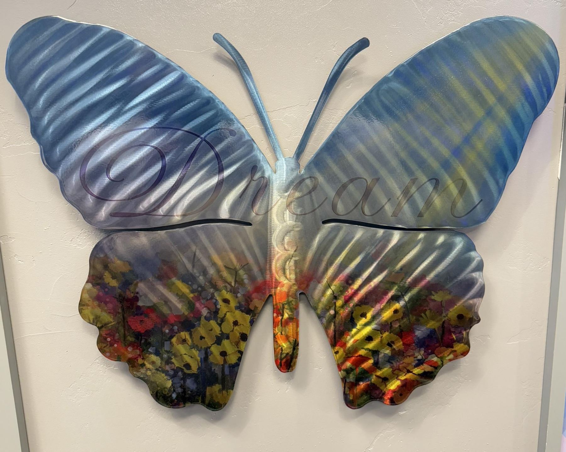 Laser Cut Steel Butterfly Wall Sculpture