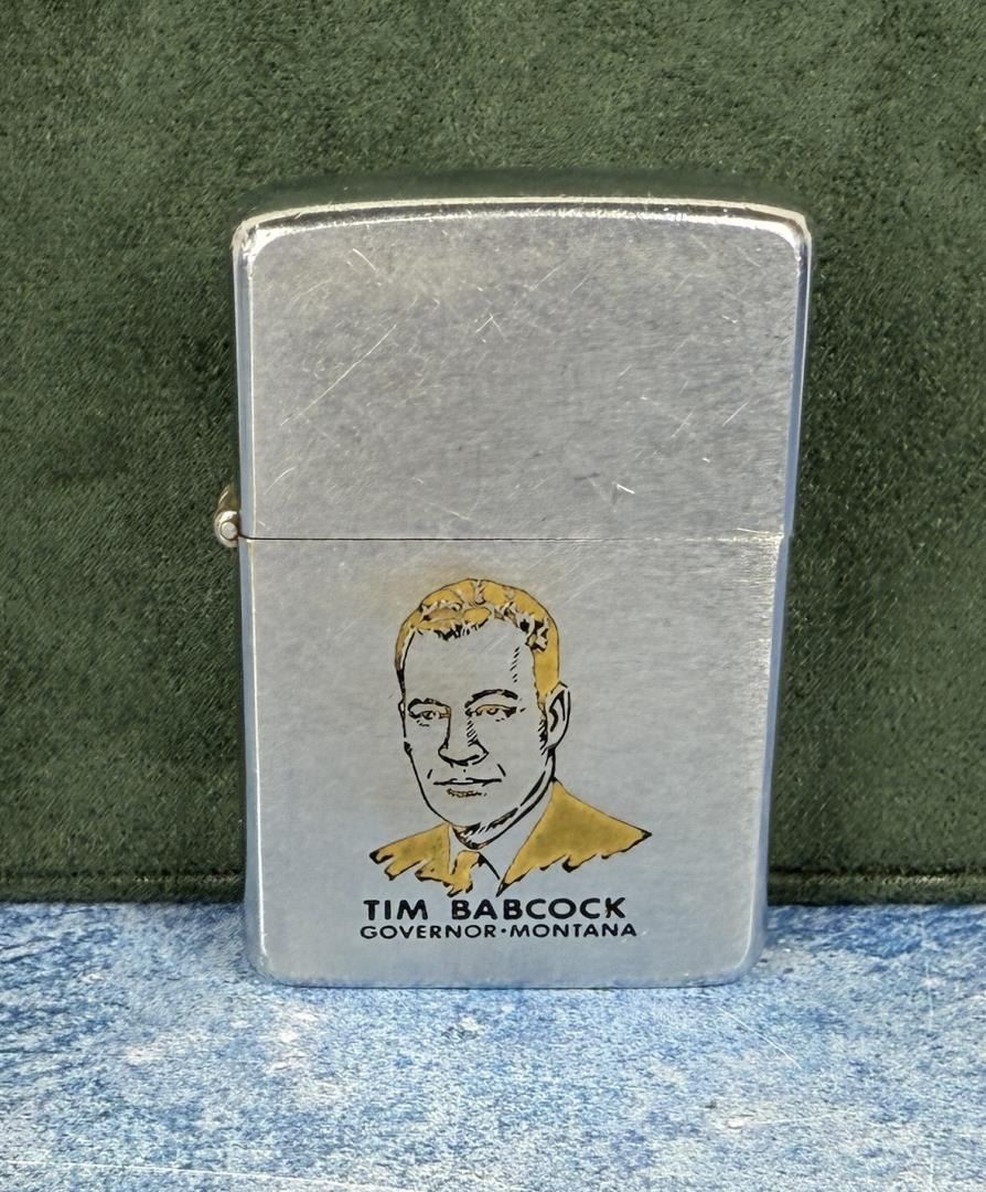Tim Babcock Governor Montana Zippo Lighter