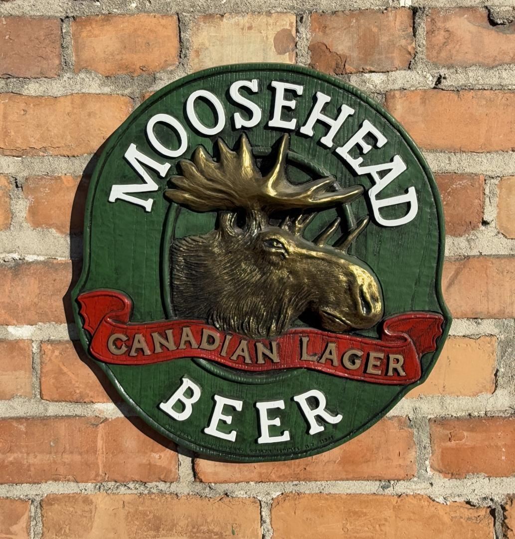 Moosehead Canadian Lager Beer Sign