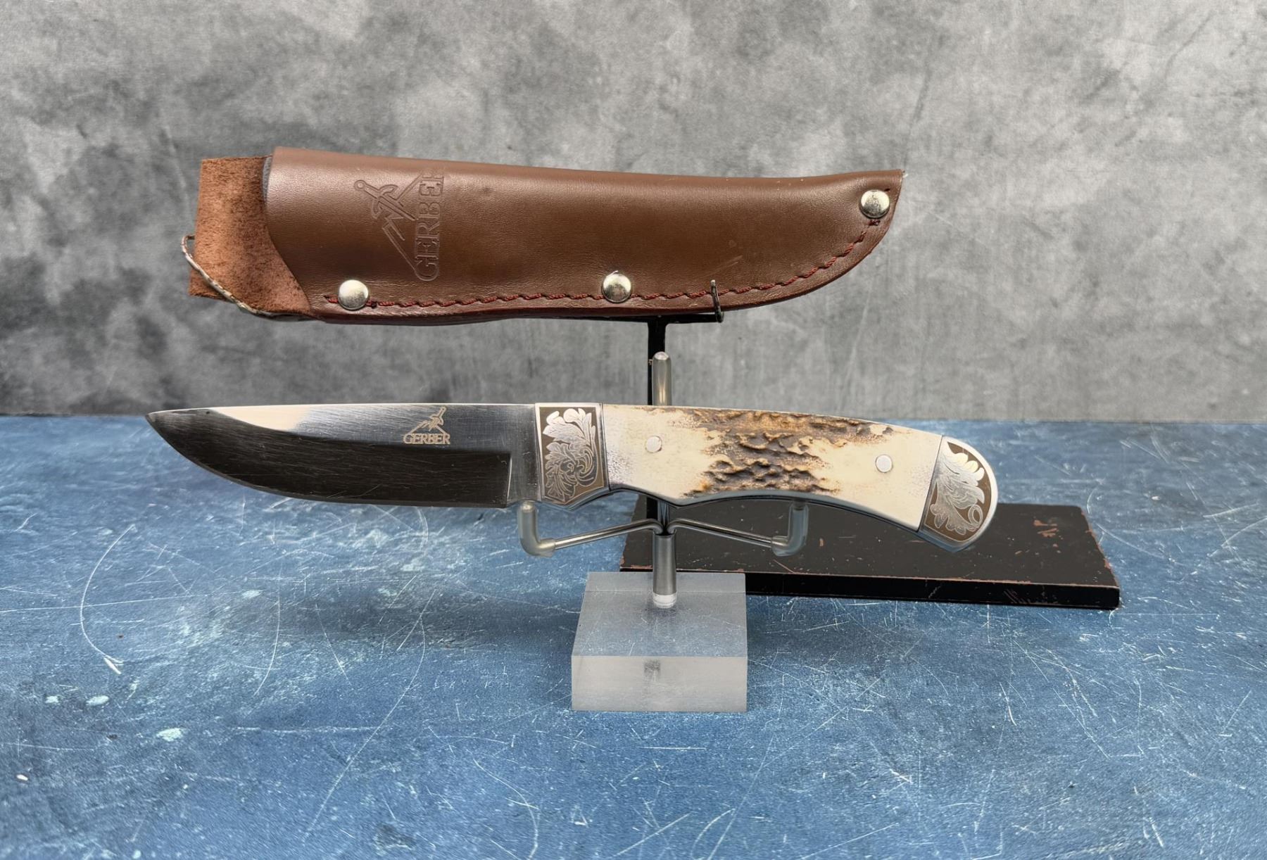 Gerber Wallowa Stag Handle Knife