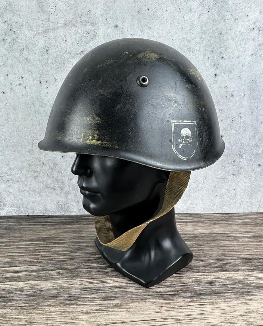 WW2 Italian M33 Helmet With German Markings