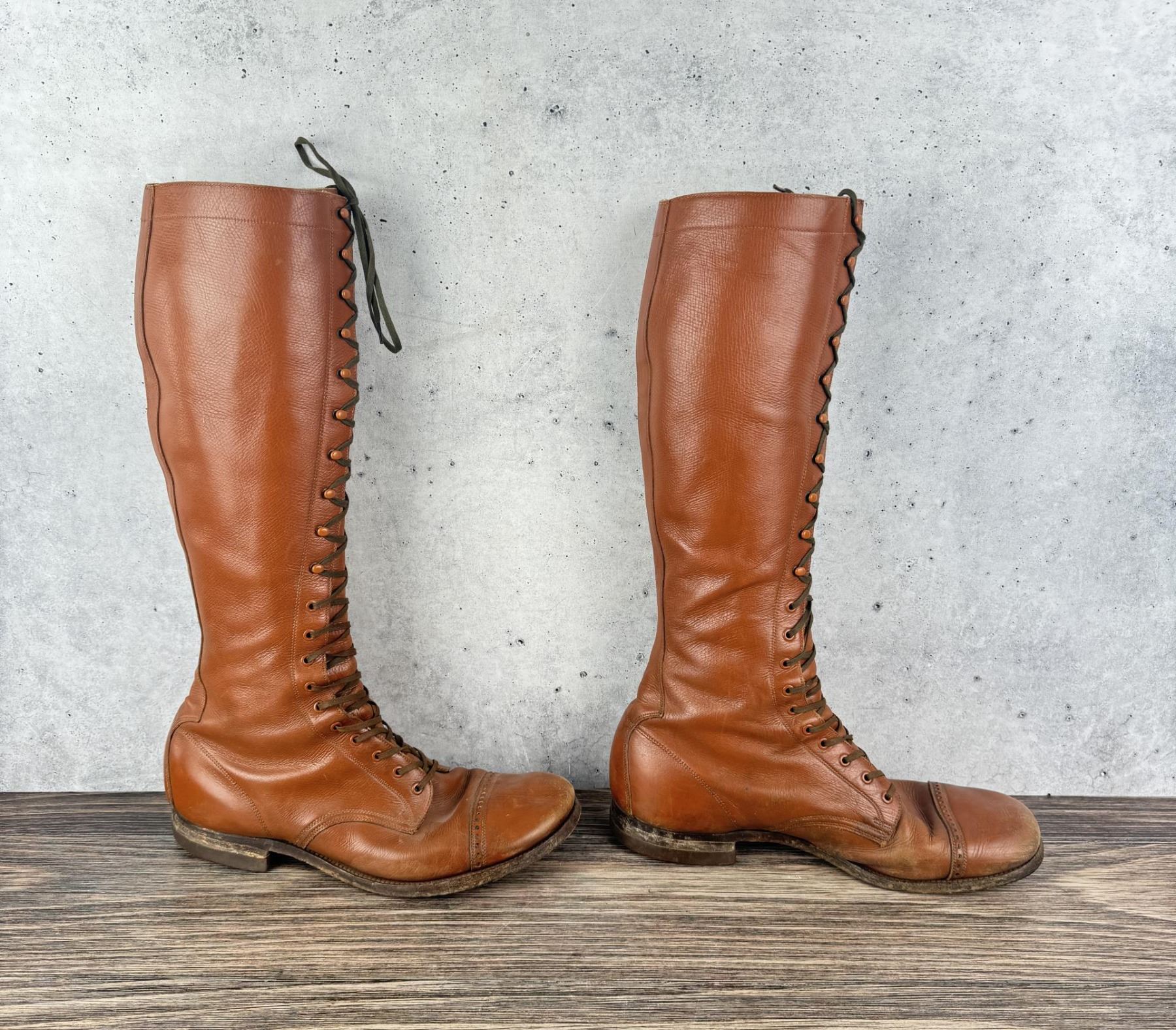 WWI WW1 US Army Cavalry Lace Up Boots