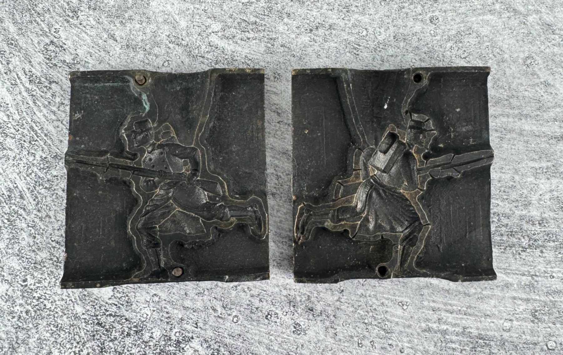 WWI WW1 German Lead Toy Soldier Mold Schneider
