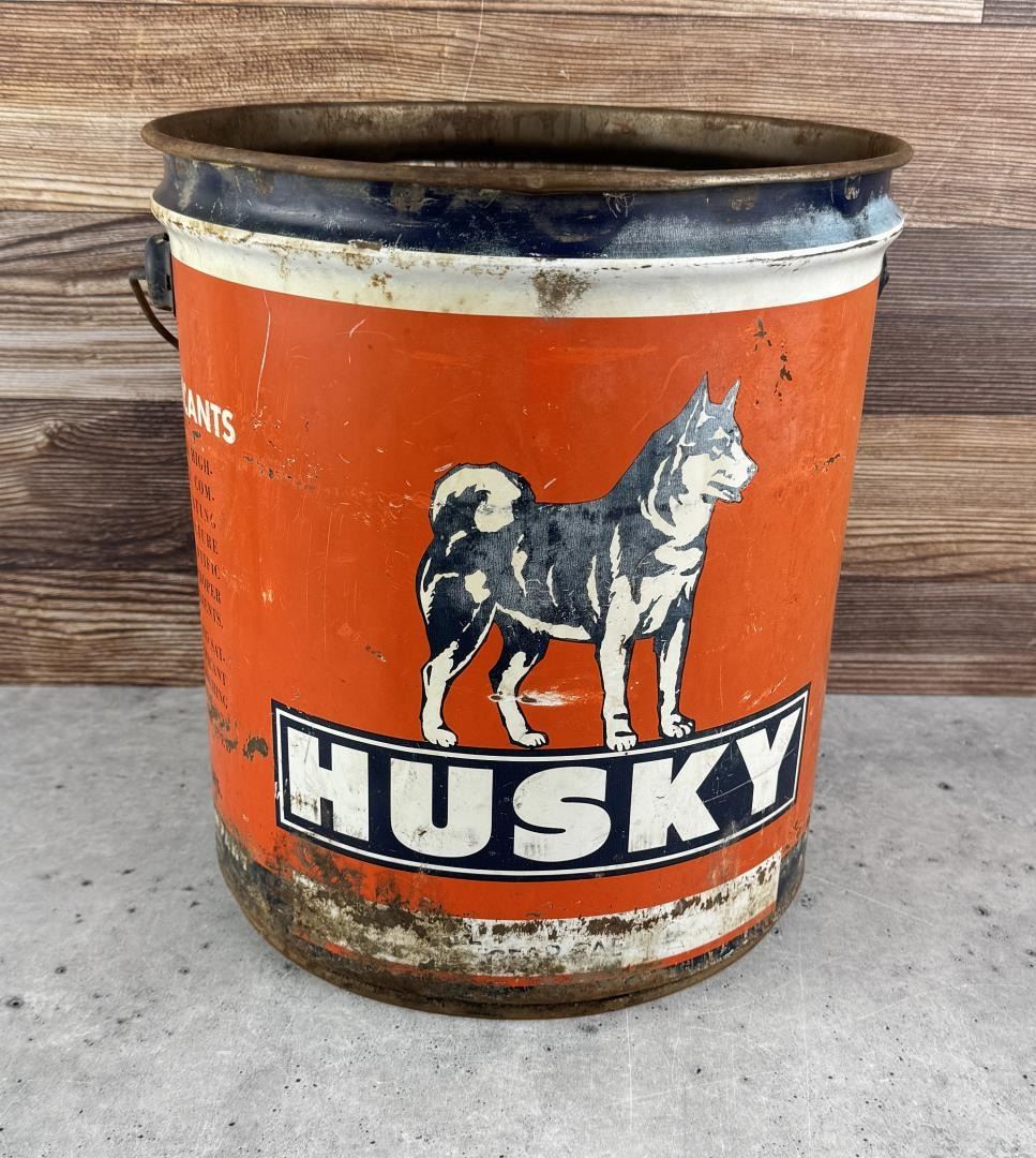 Husky Oil Cody Wyoming Bucket Can