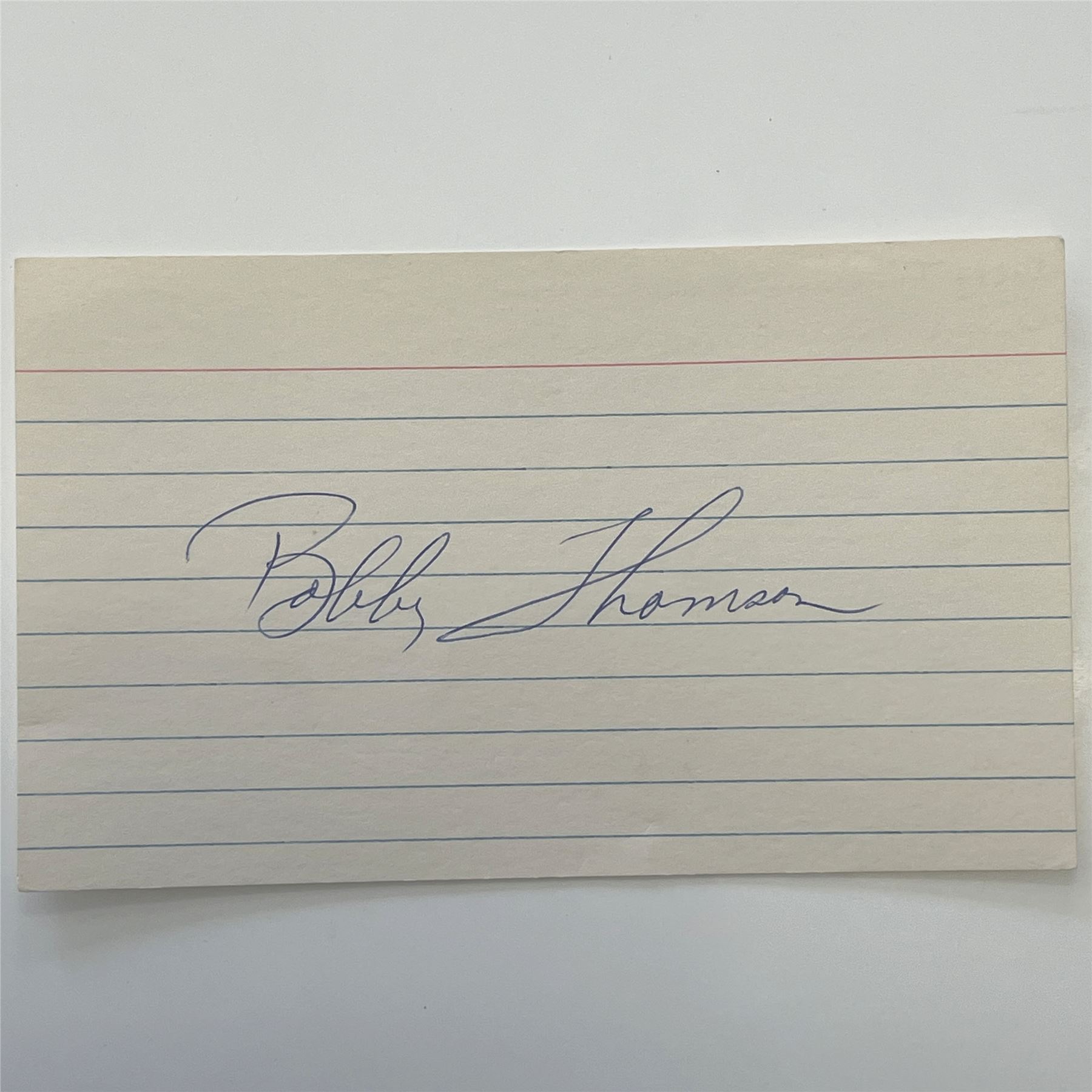 Bobby Thomson original signature