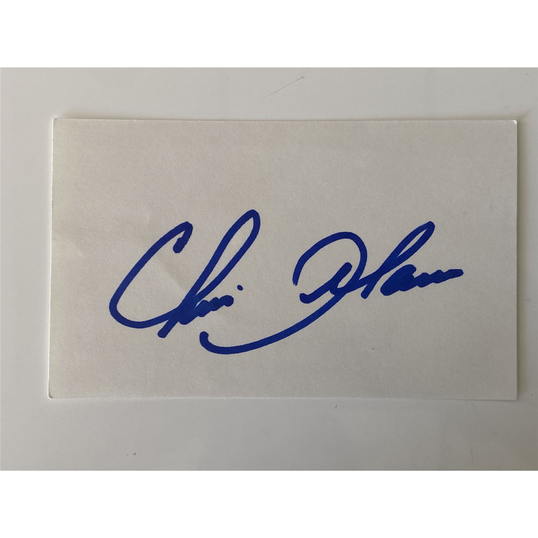 Pro golfer Chris DiMarco original signature