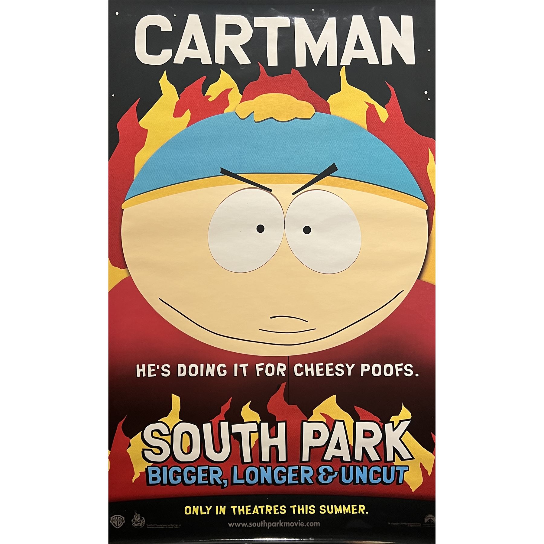 South Park Cartman 1999 Bigger Longer Uncut Original Bus Shelter Movie ...