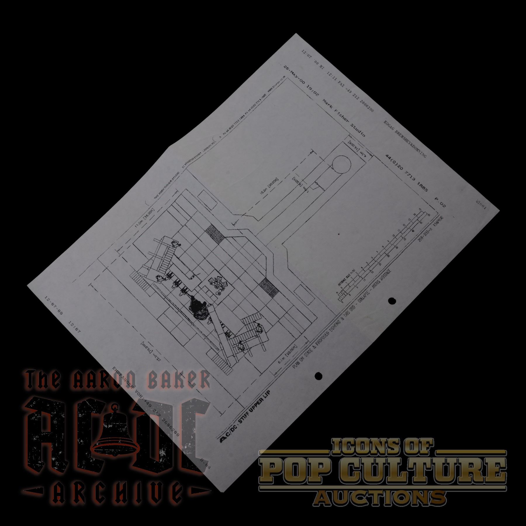 AC/DC Stiff Upper Lip touring stage Design Print - 4899