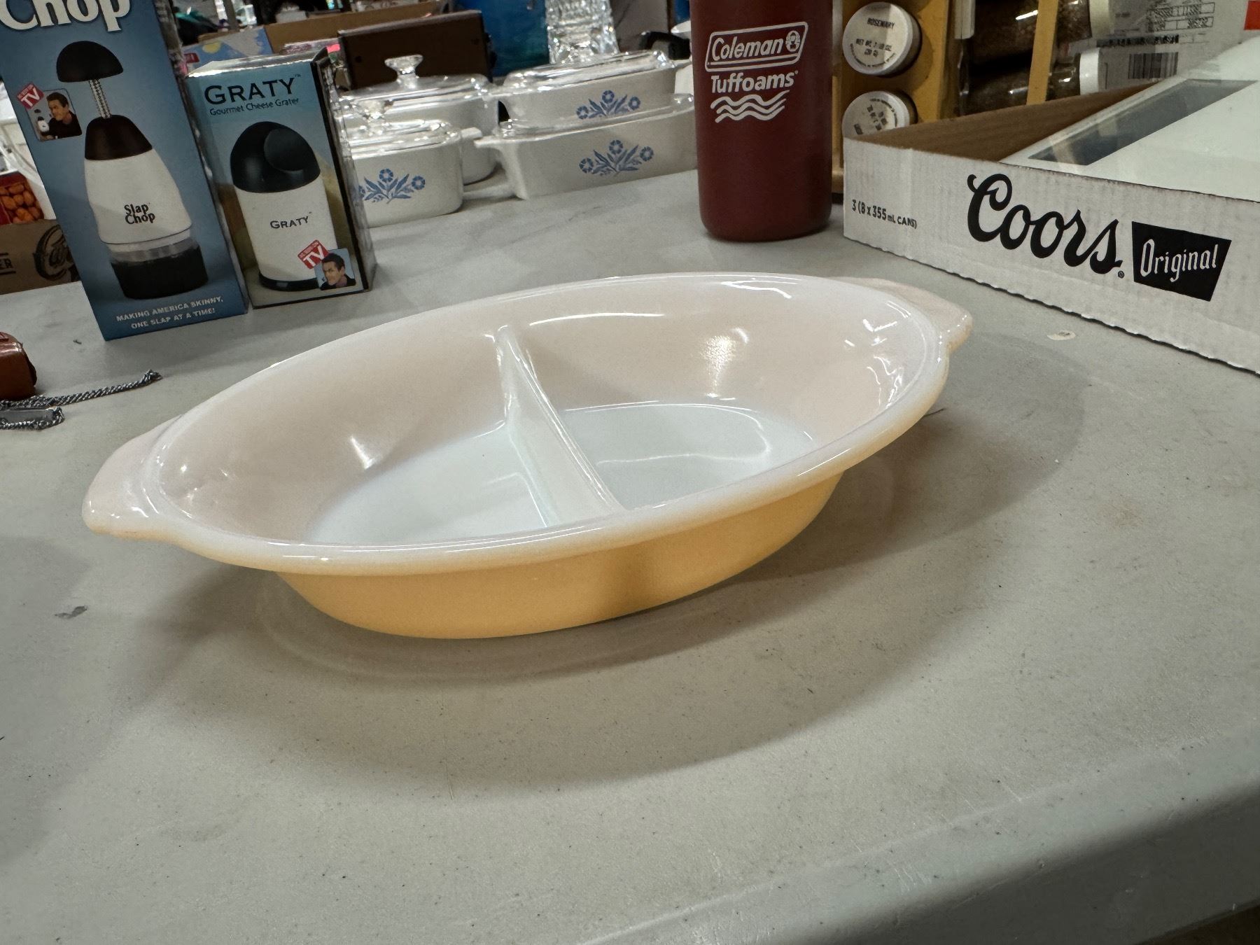Pyrex divided dish