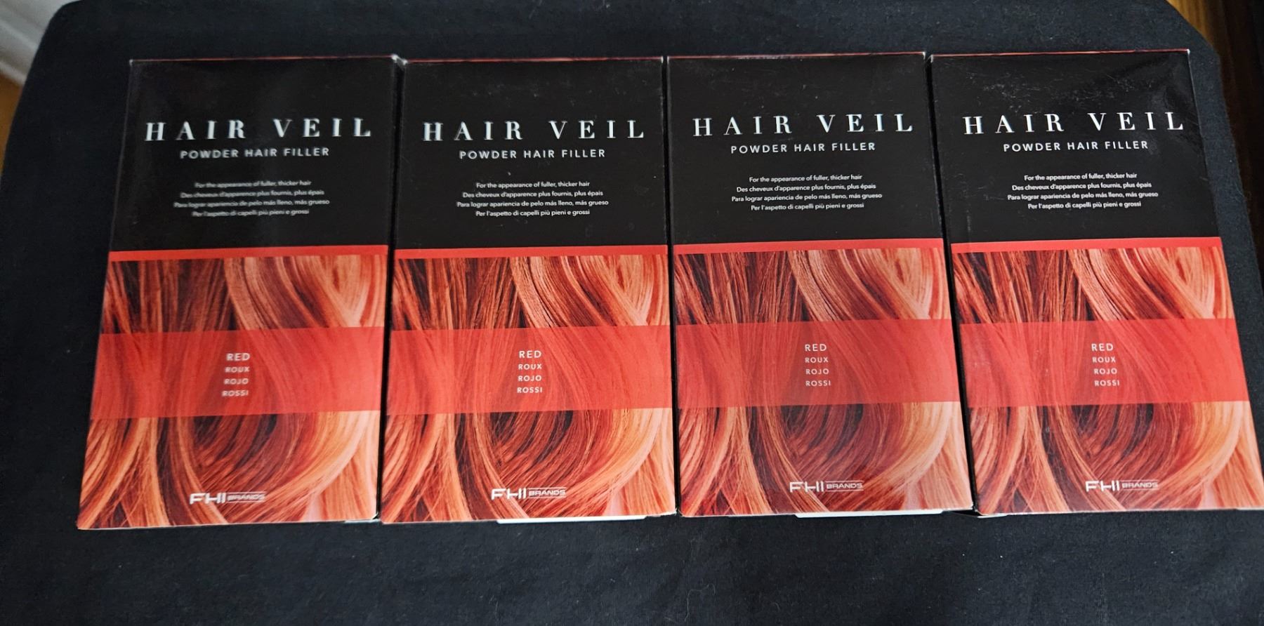 Hair veil powder hair filler- red