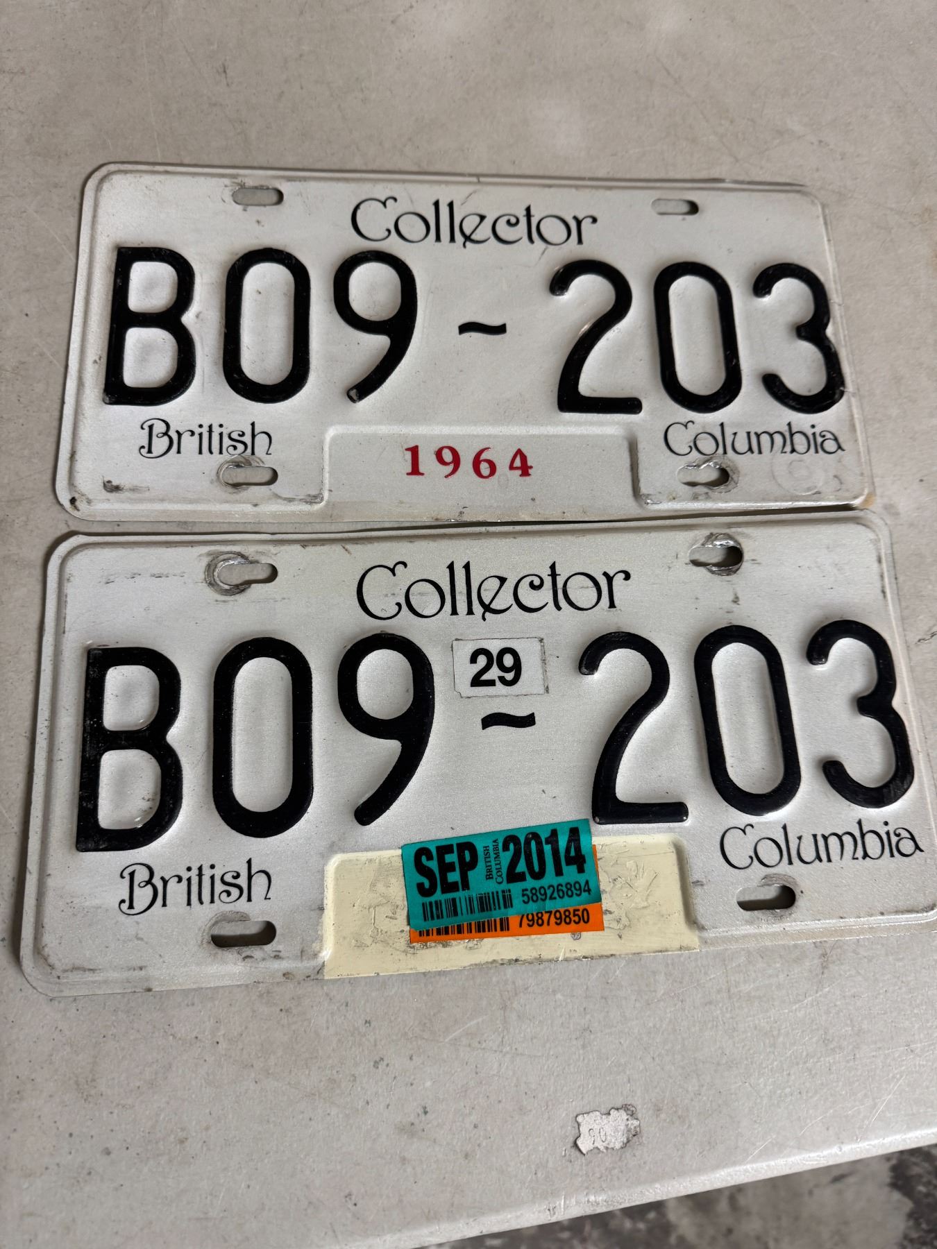 British Columbia Collector plate plates