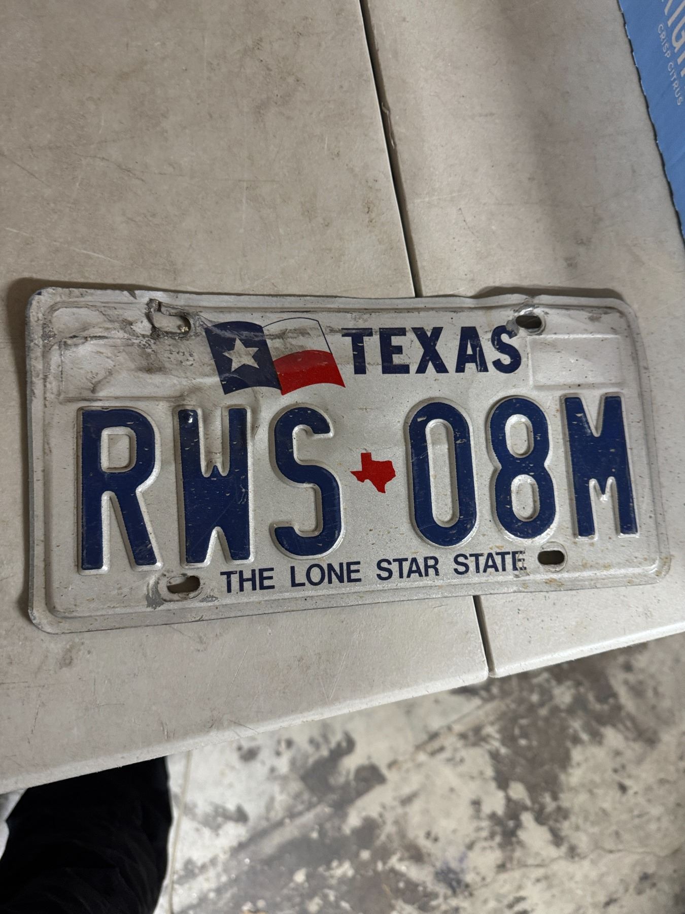 Texas license plate