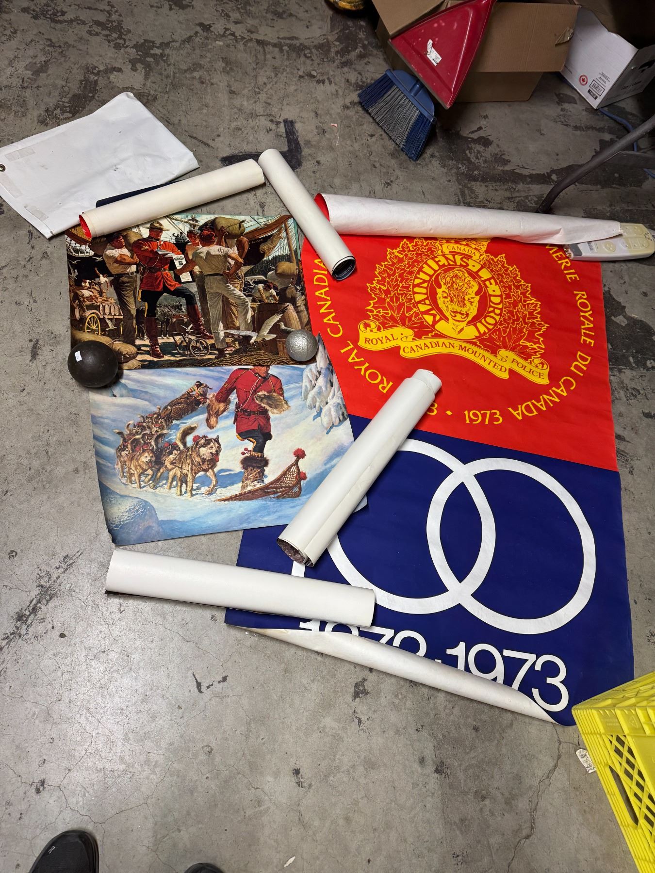 Lot of vintage rcmp posters