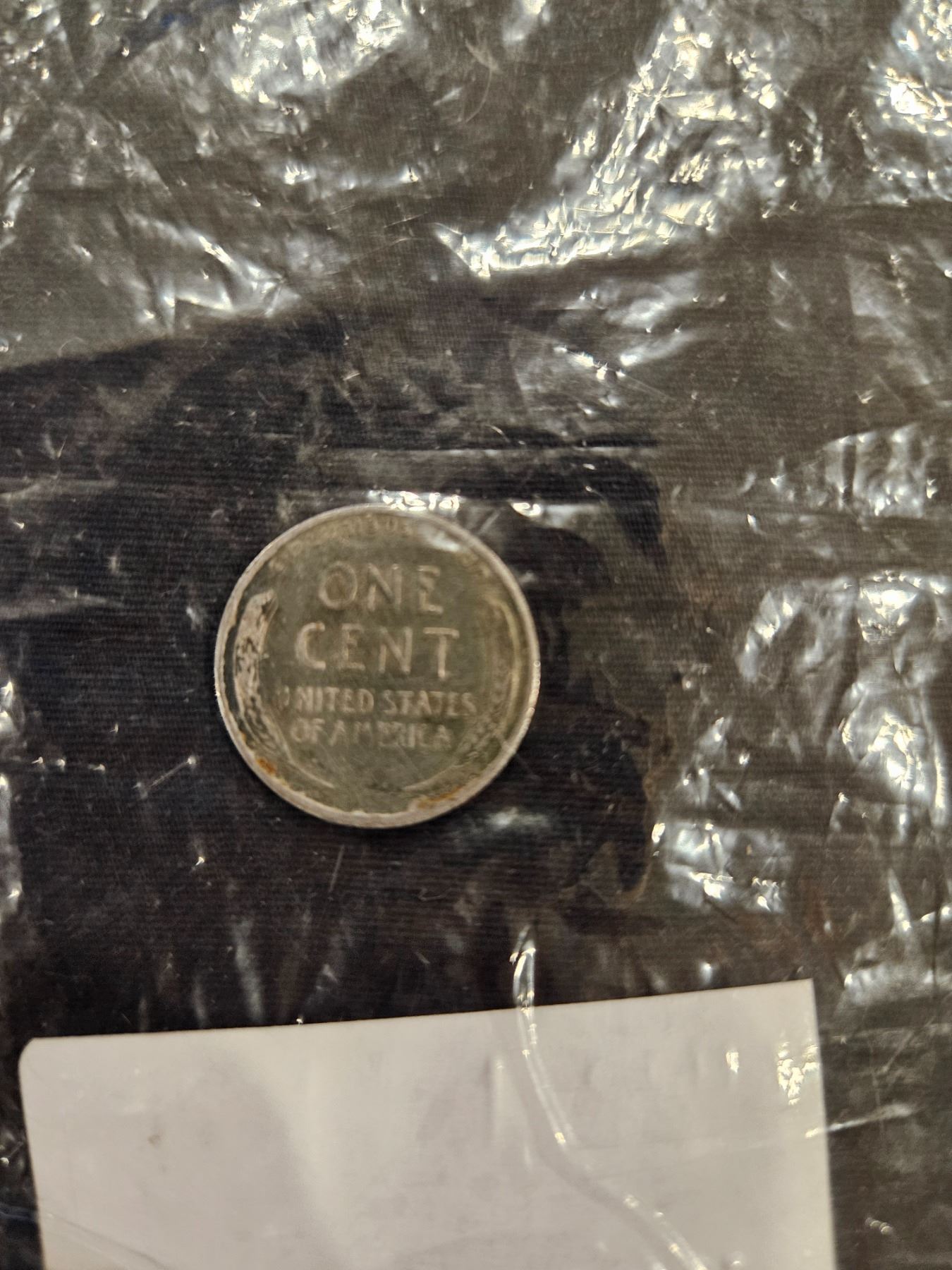 1943 USA wartime steel 1 cent coin