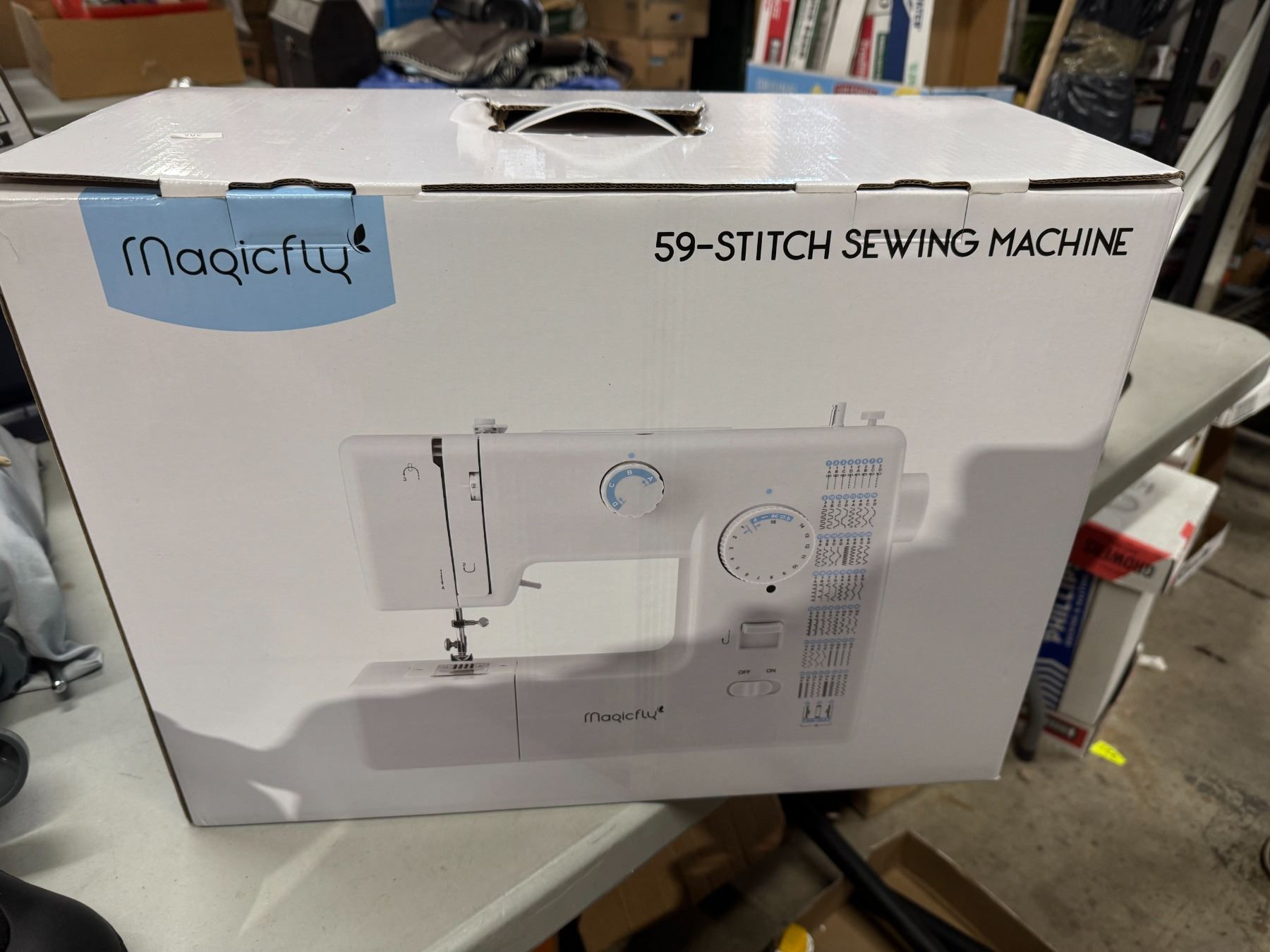 Magic fly 59 stitch sewing machine