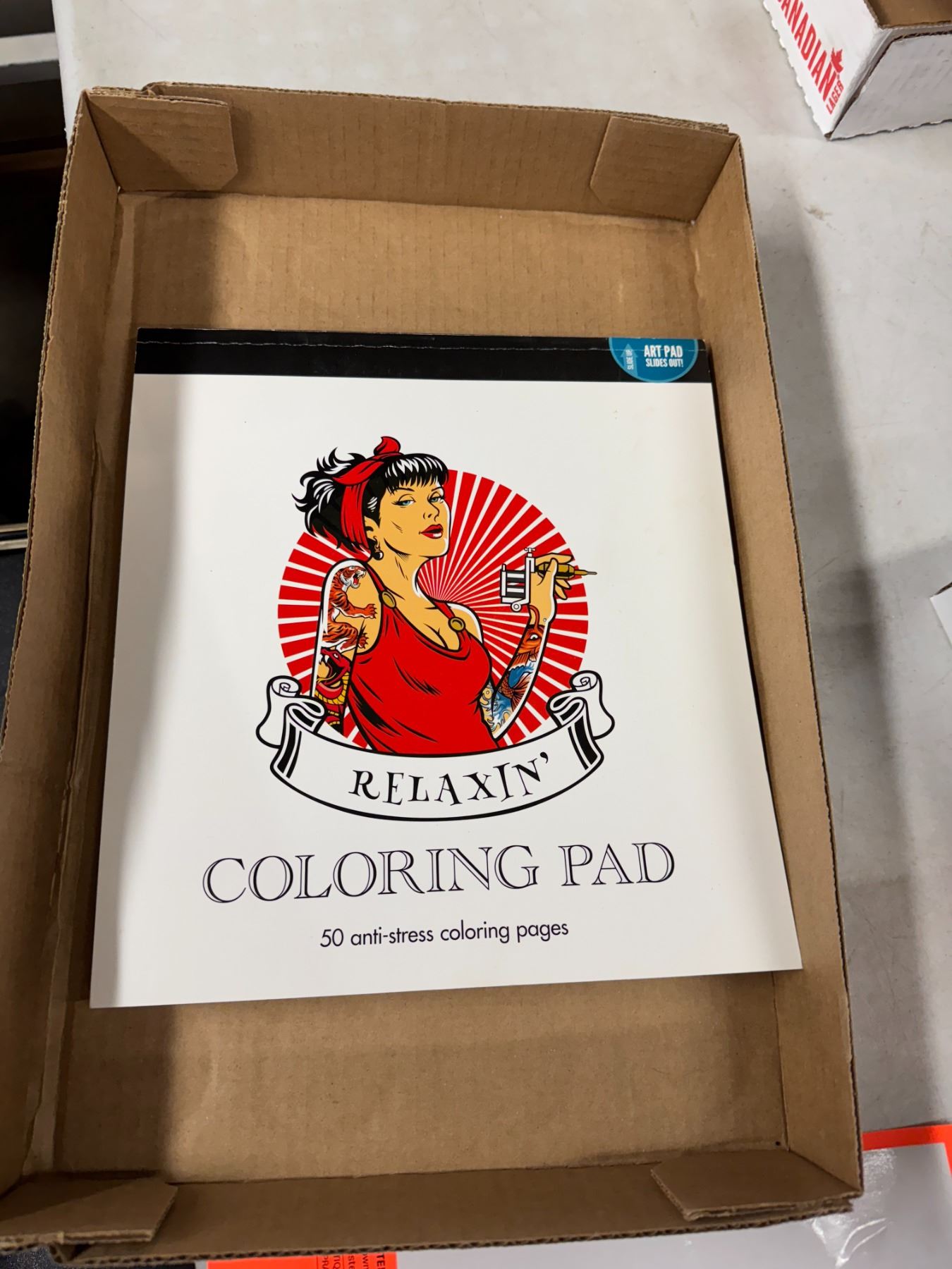 Relaxing coloring pad