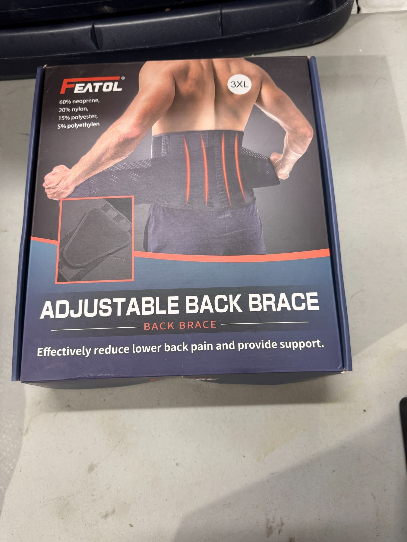 Adjustable back brace