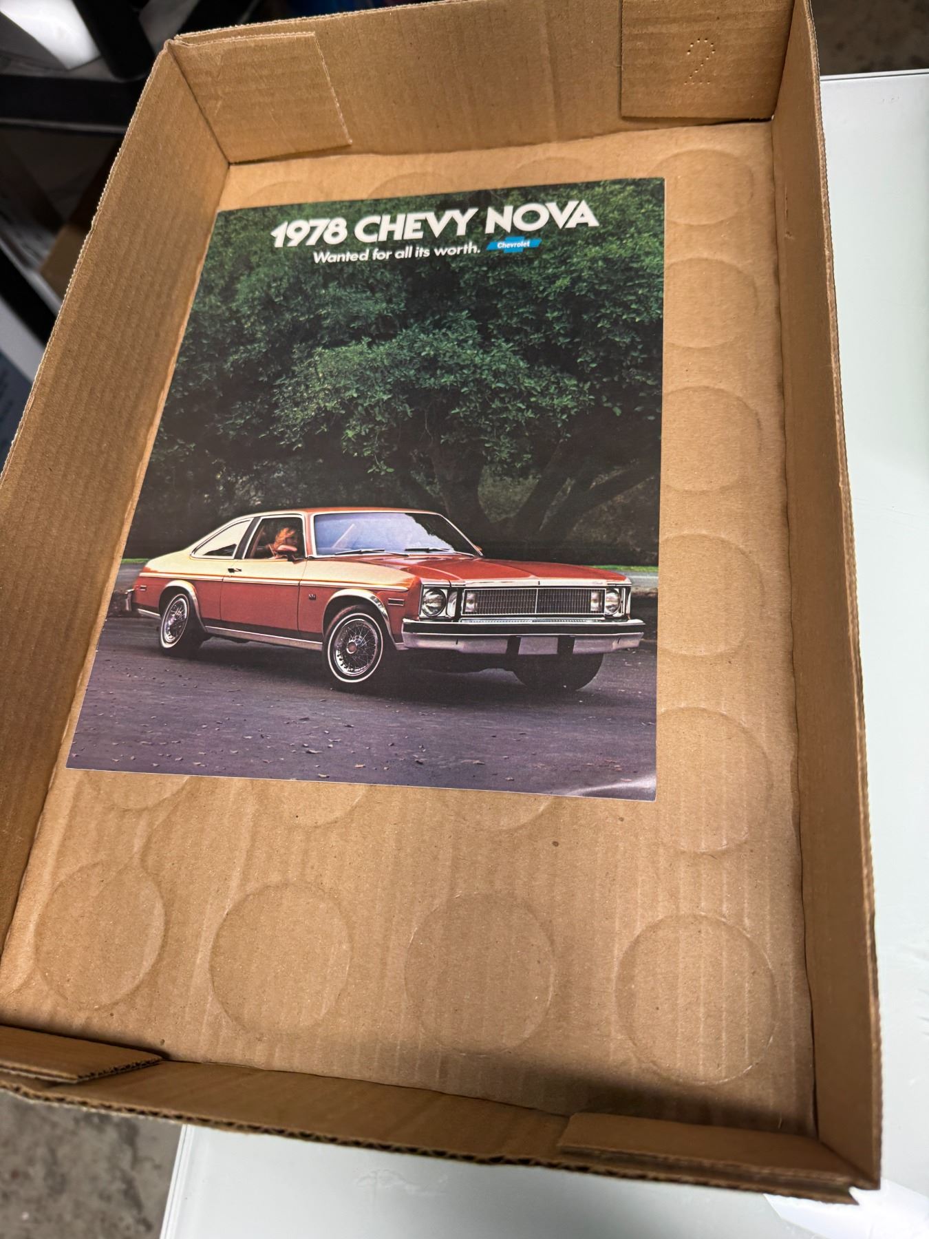 1978 Chevy nova vehicle advertising pamphlet