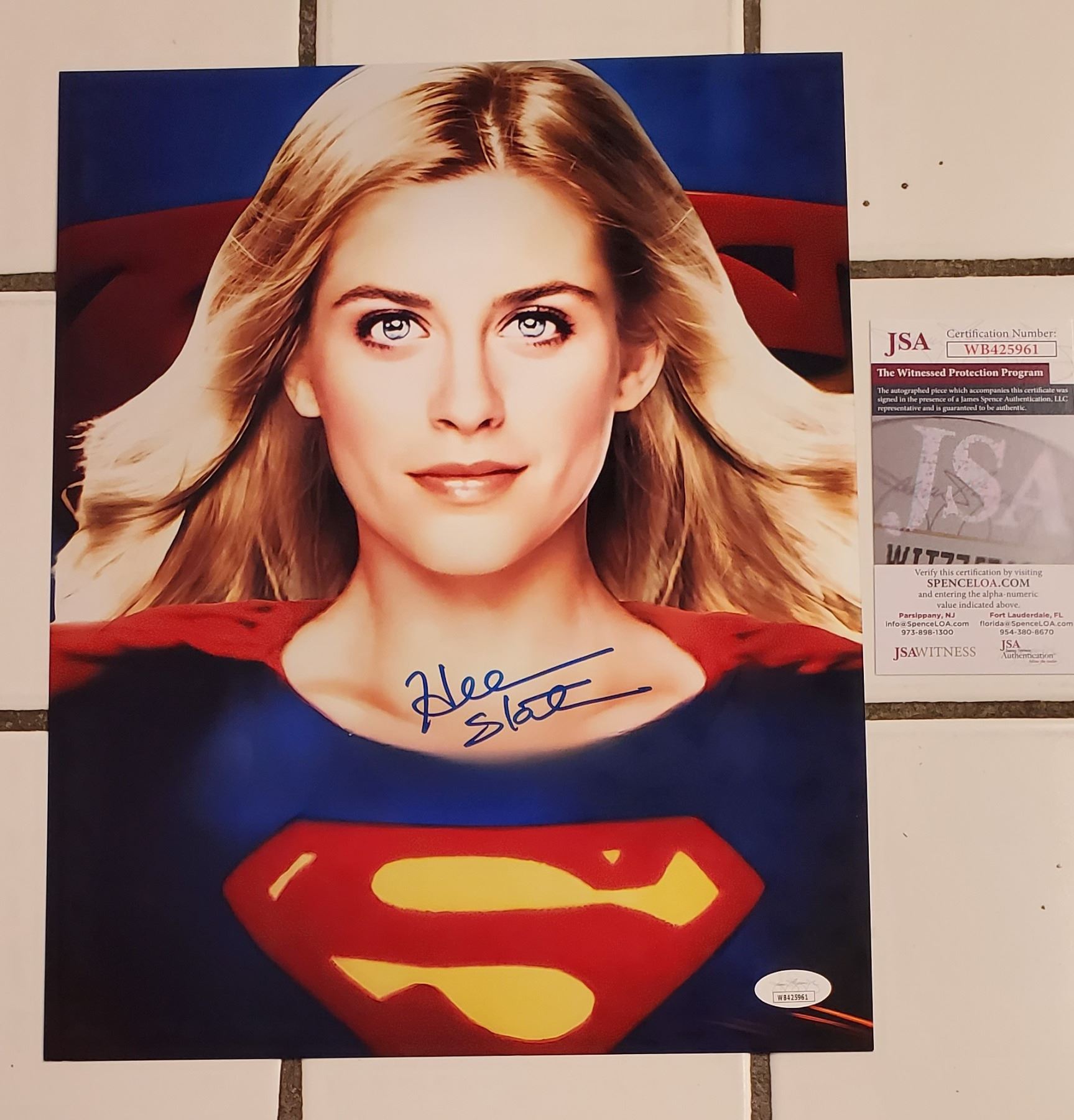 Helen Slater. 11” x 14” Signed Photo. Supergirl. JSA COA.