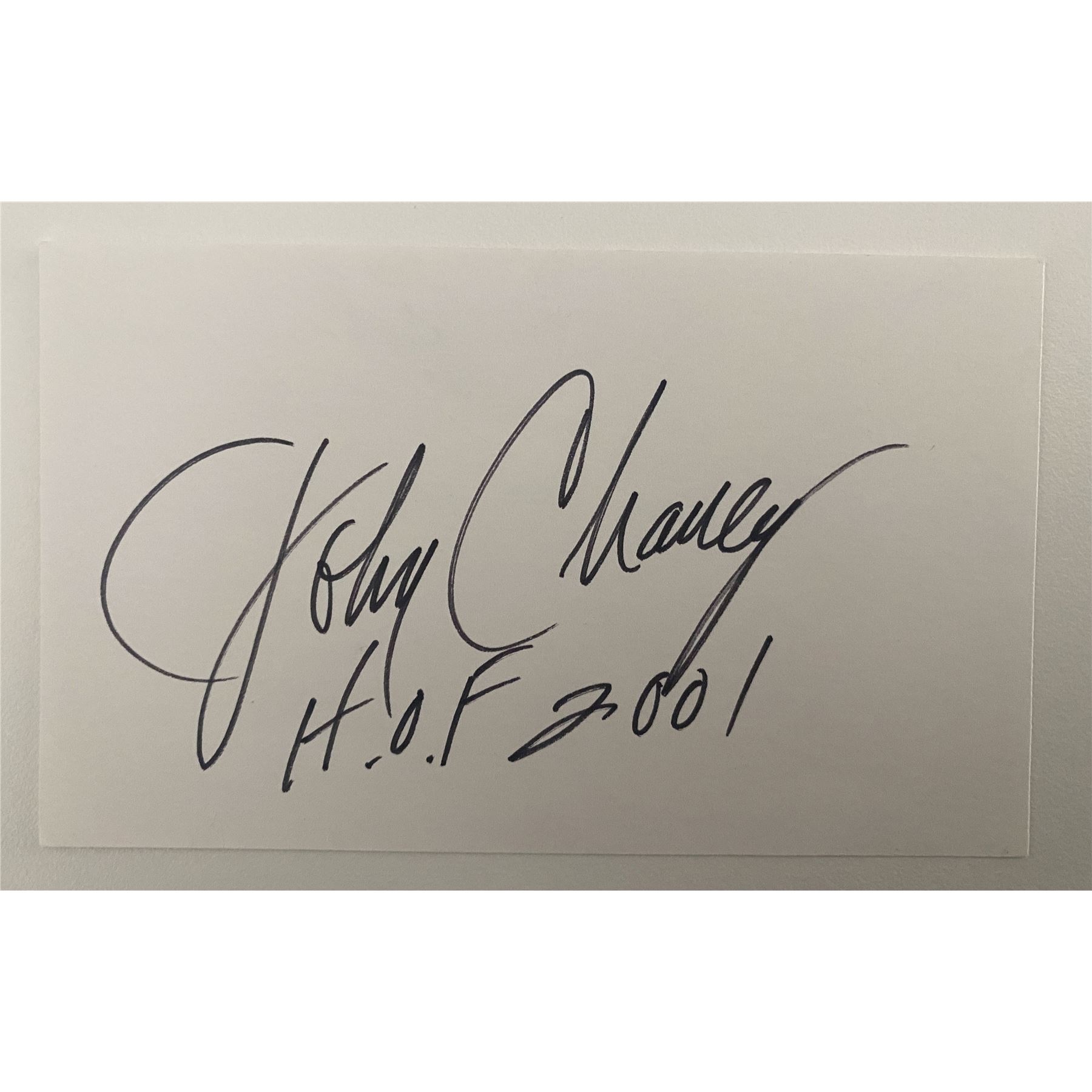 Hall of Fame Basketball Coach John Chaney autograph