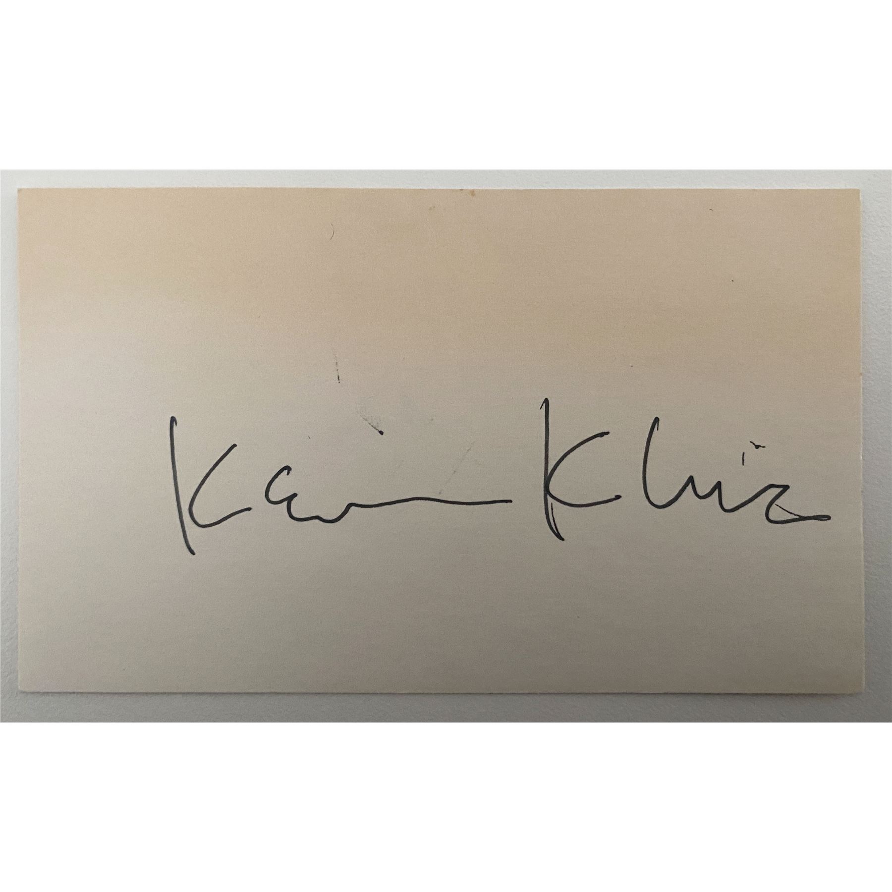 Theatre Hall of Fame Actor Kevin Kline autograph