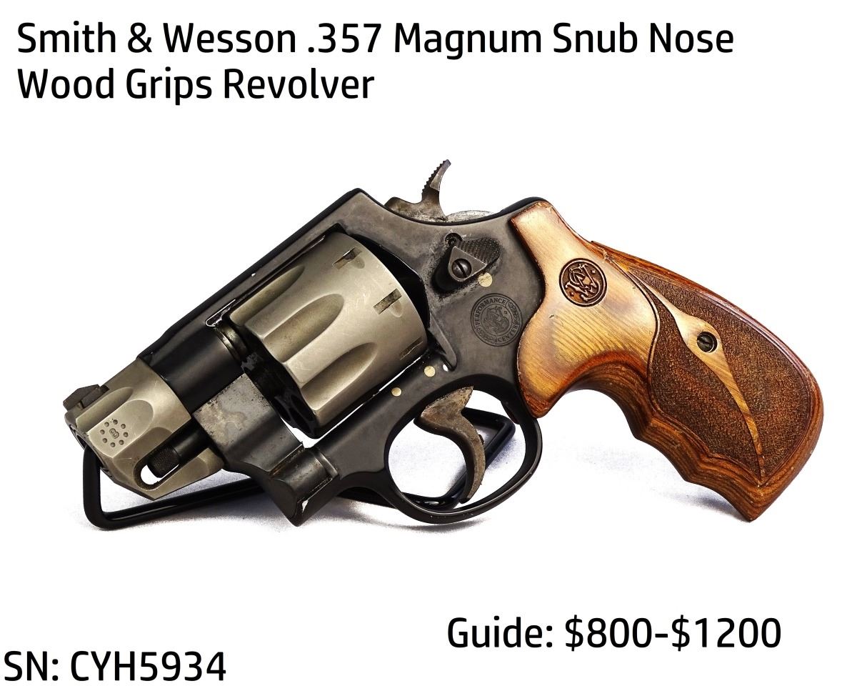 Smith & Wesson .357 Magnum Snub Nose Revolver