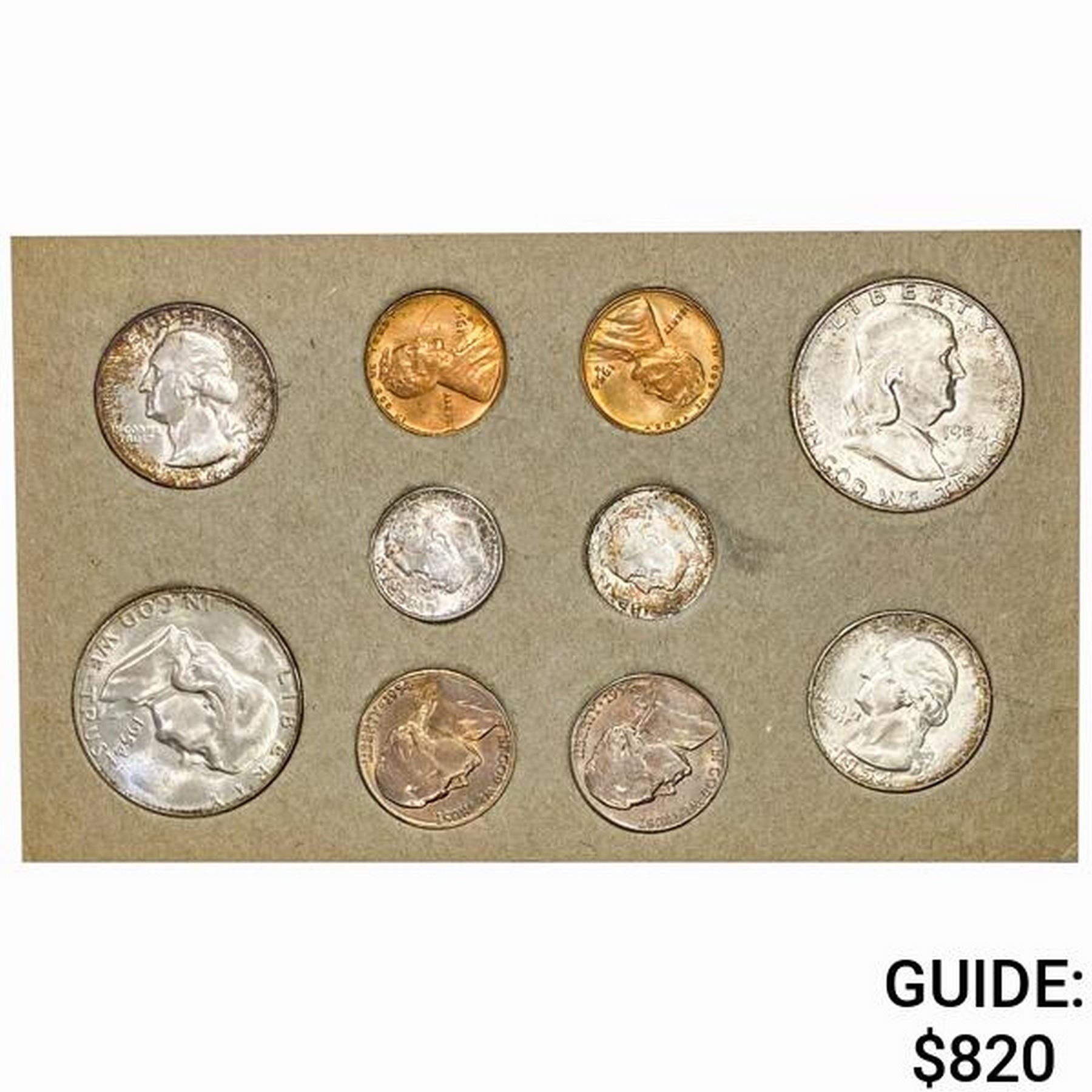 [30] 1954 US Mint Set 1C-50C