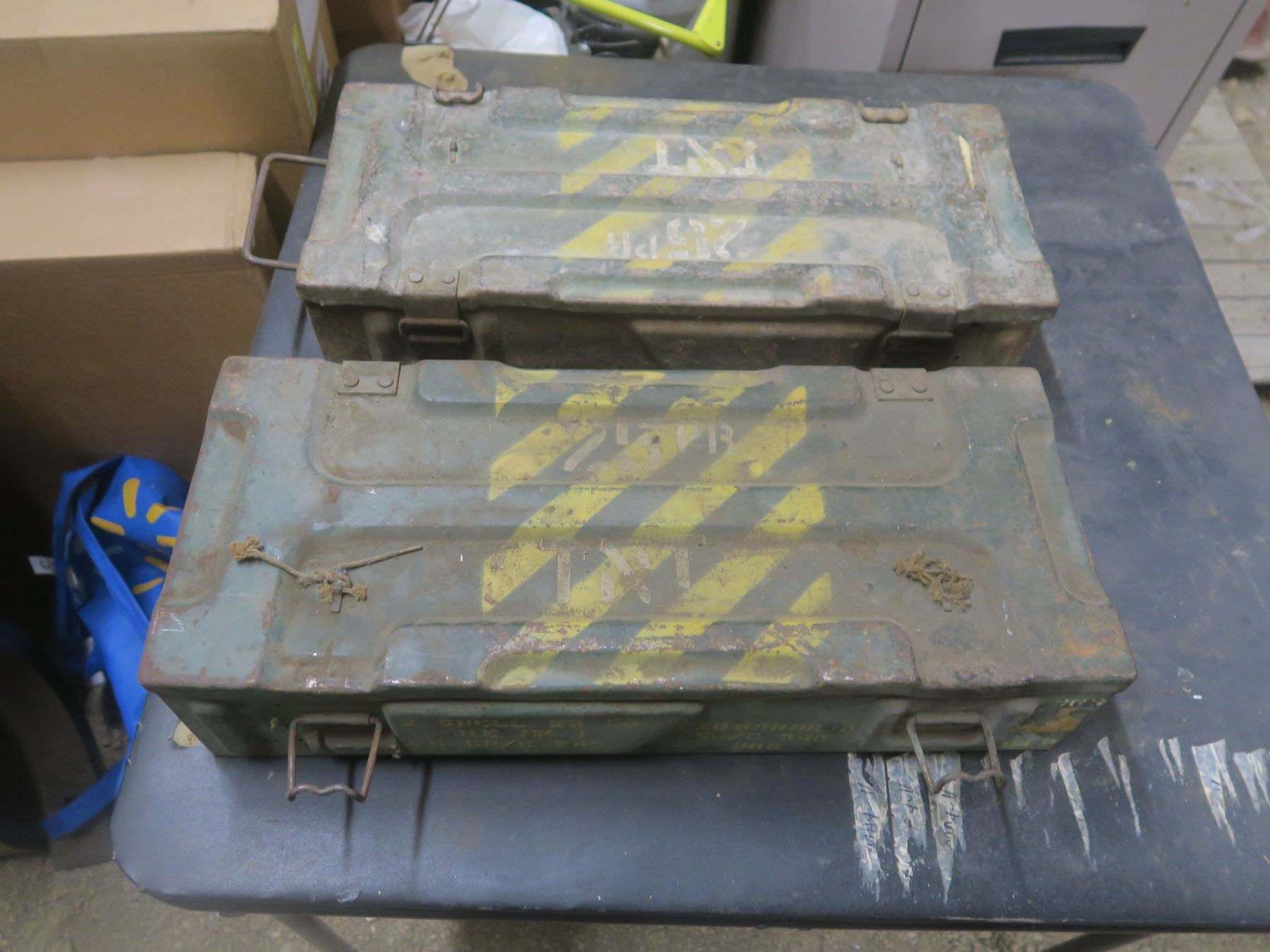 two military TNT crates - Schmalz Auctions