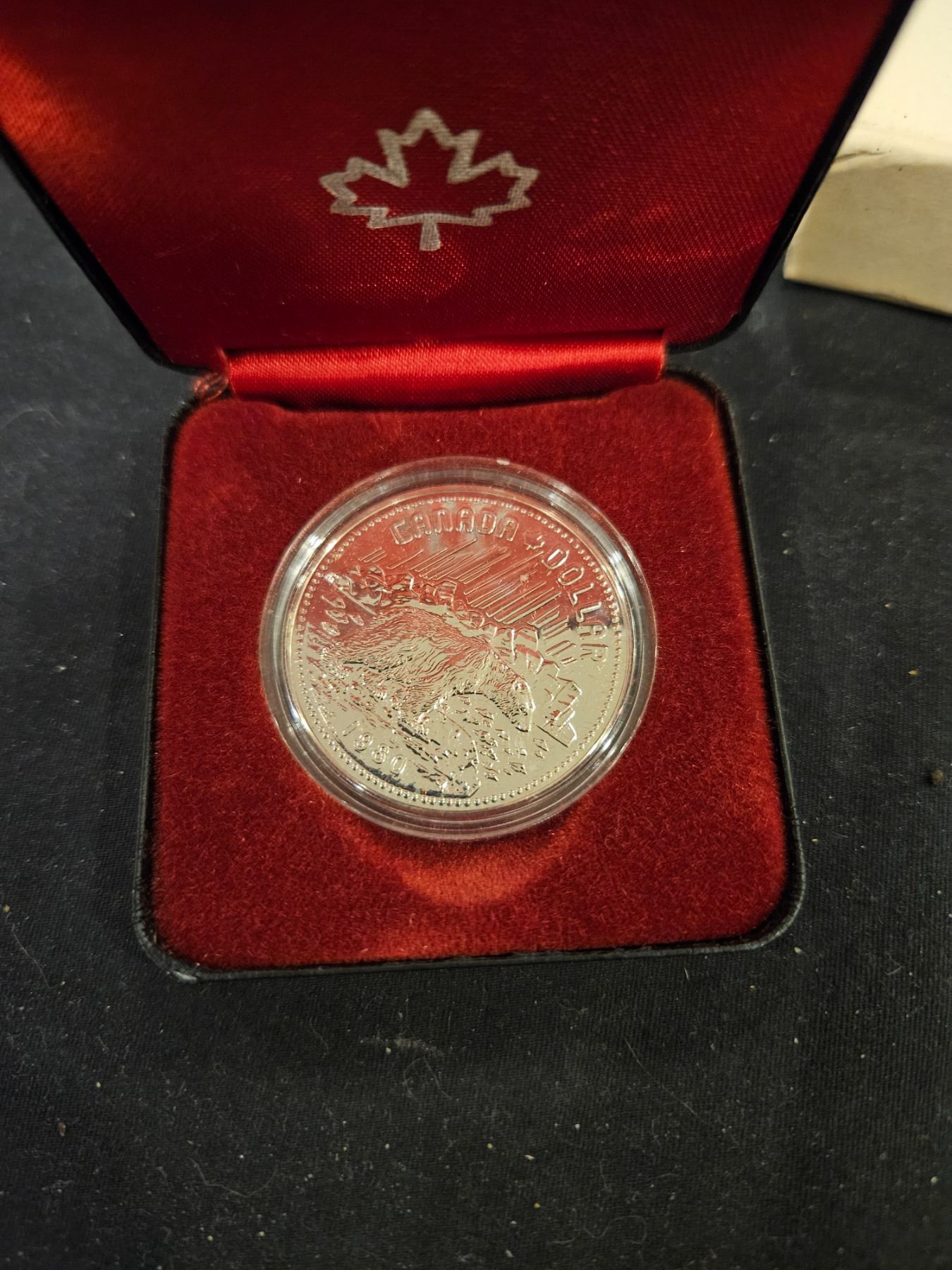 1980 Silver dollar coin