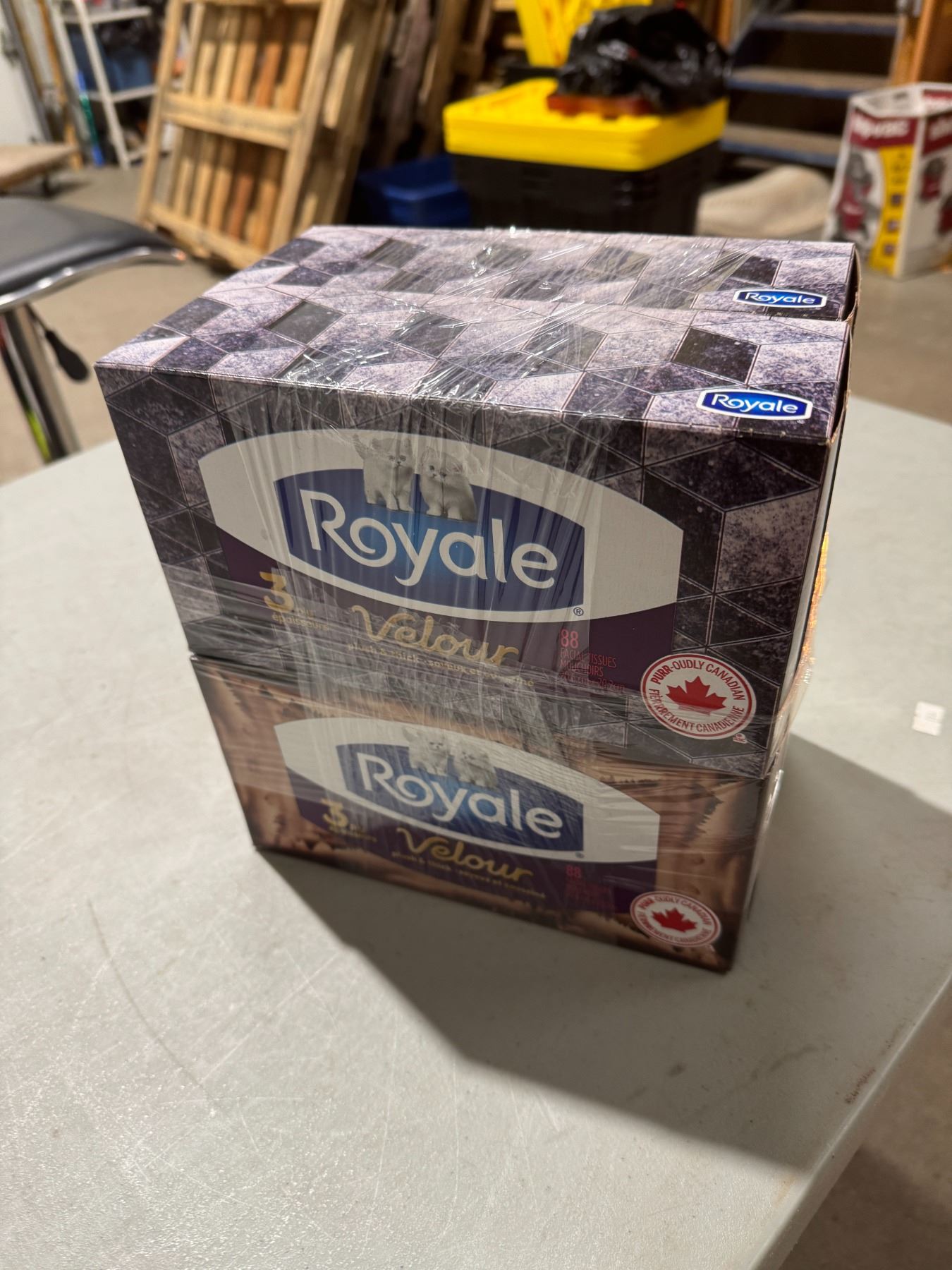 4 boxes royale velour tissue