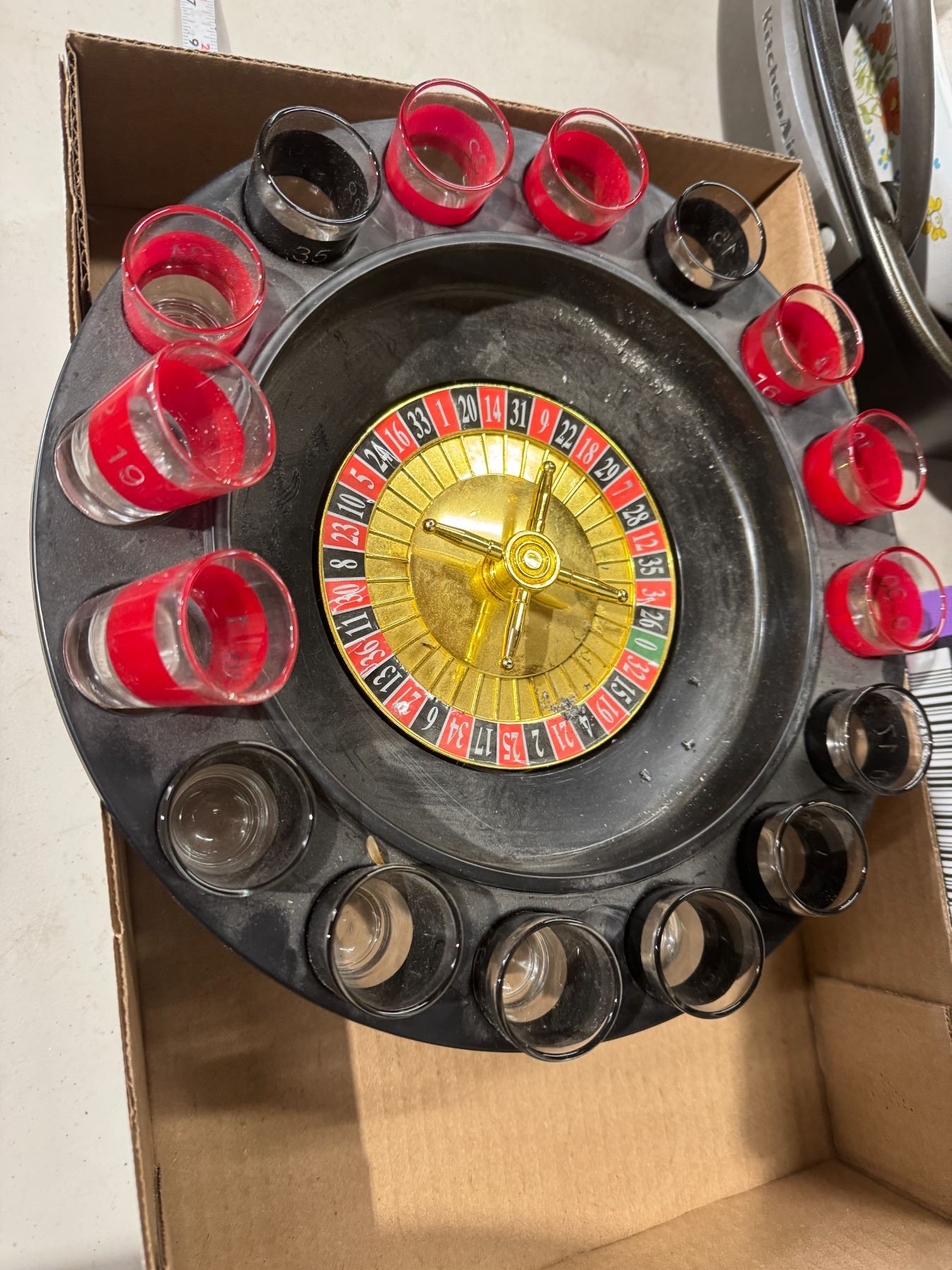 Shooter glass roulette