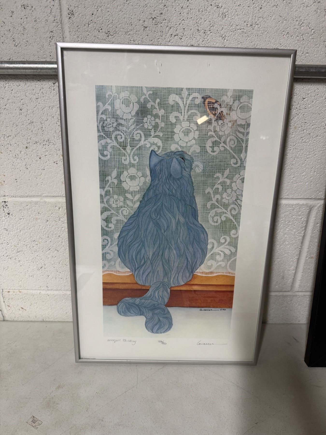 Limited edition cat print signed 13 x 20