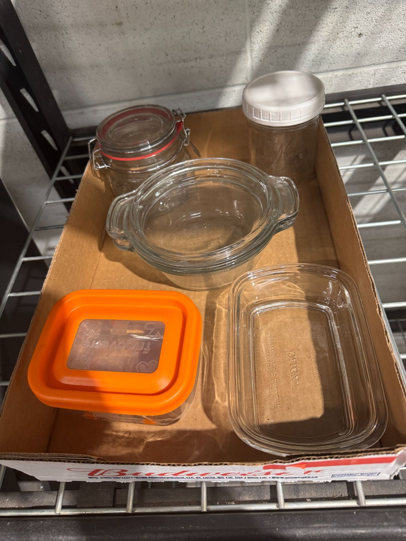Glass kitchen containers