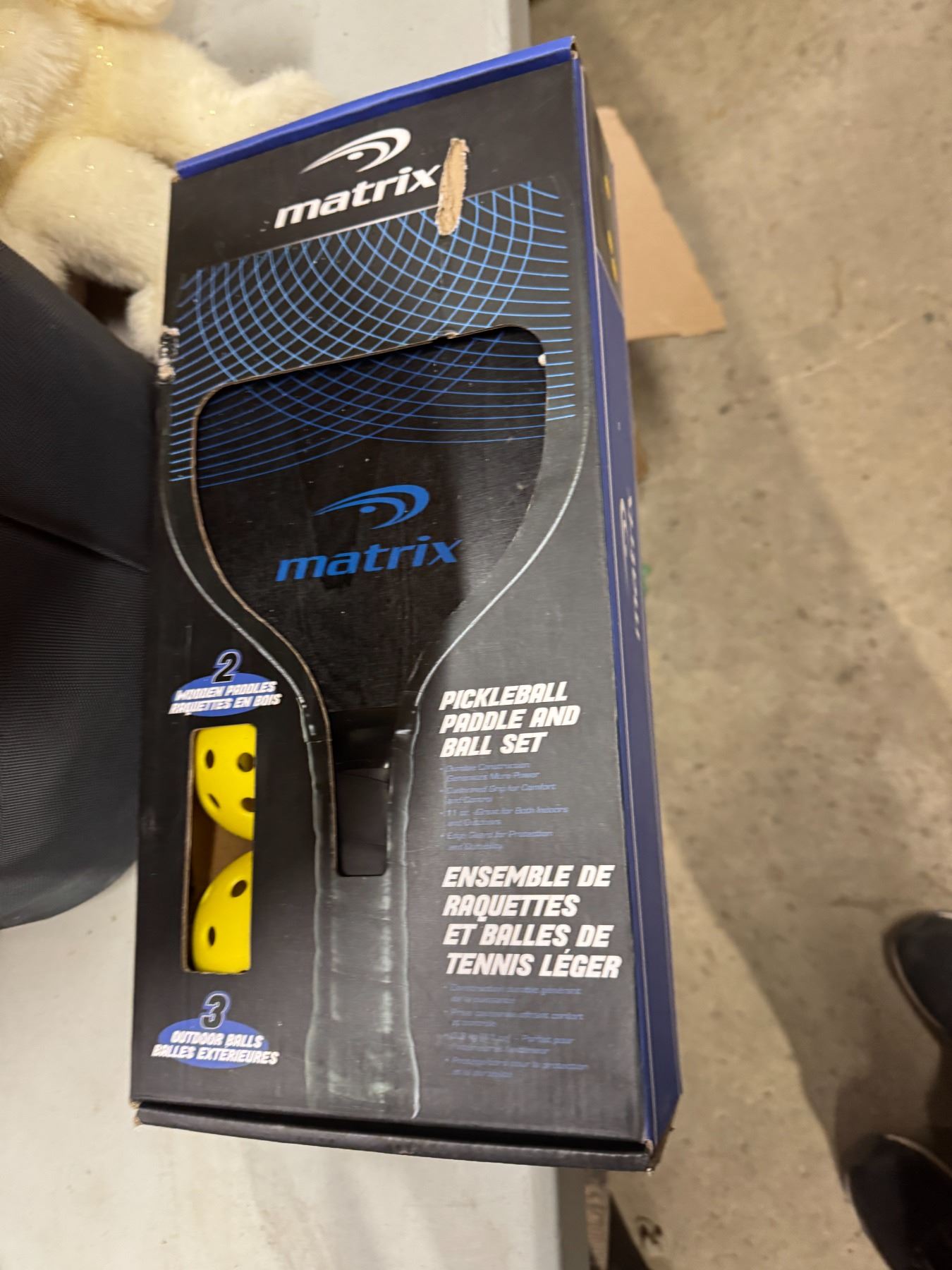 Pickleball paddle and ball set