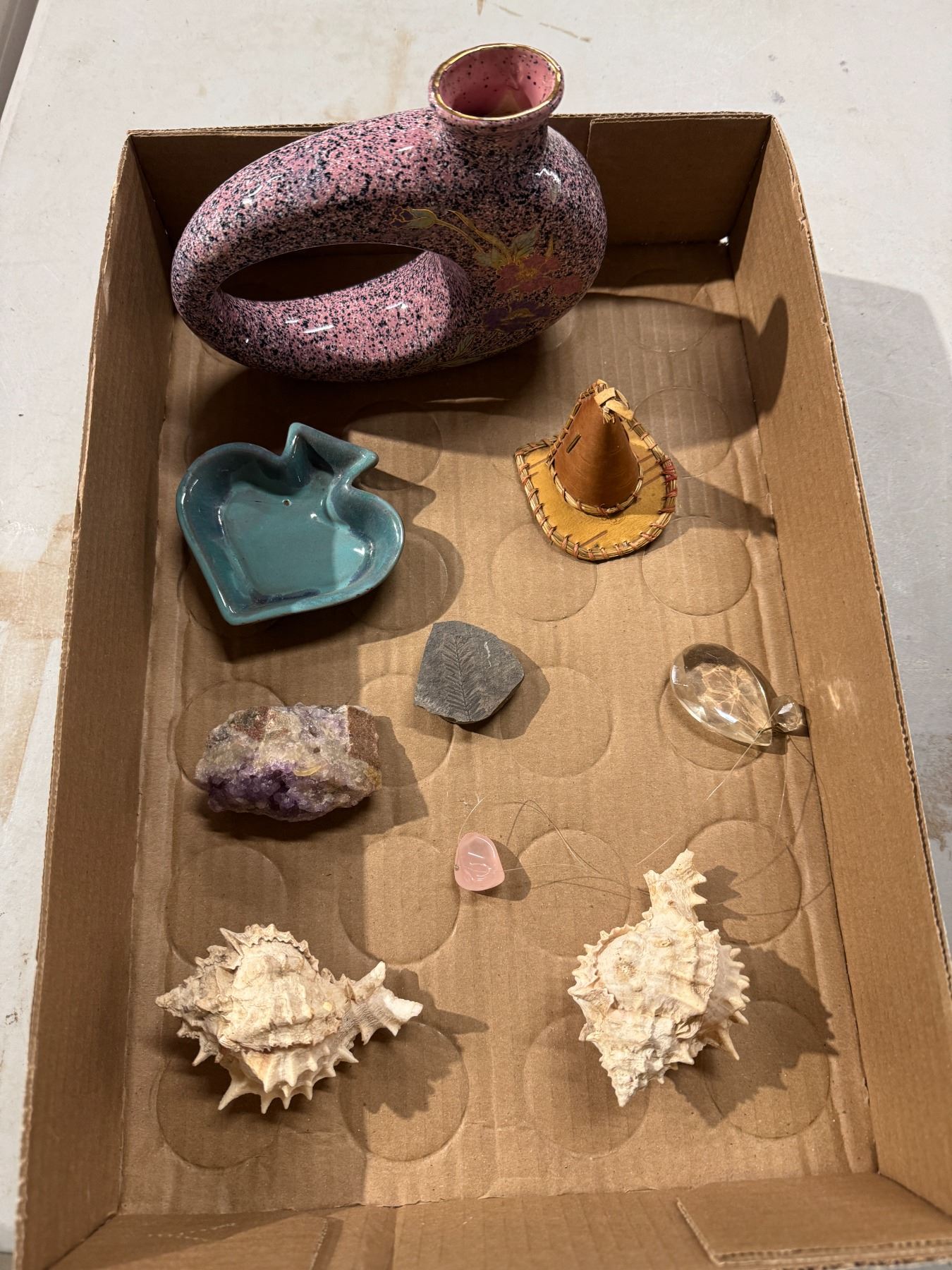 Home decor, stone shells, etc.