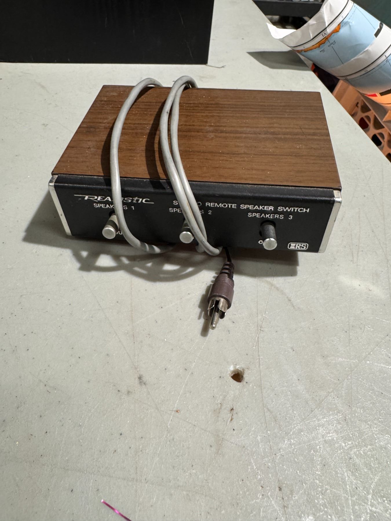 Realistic, stereo remote speaker switch