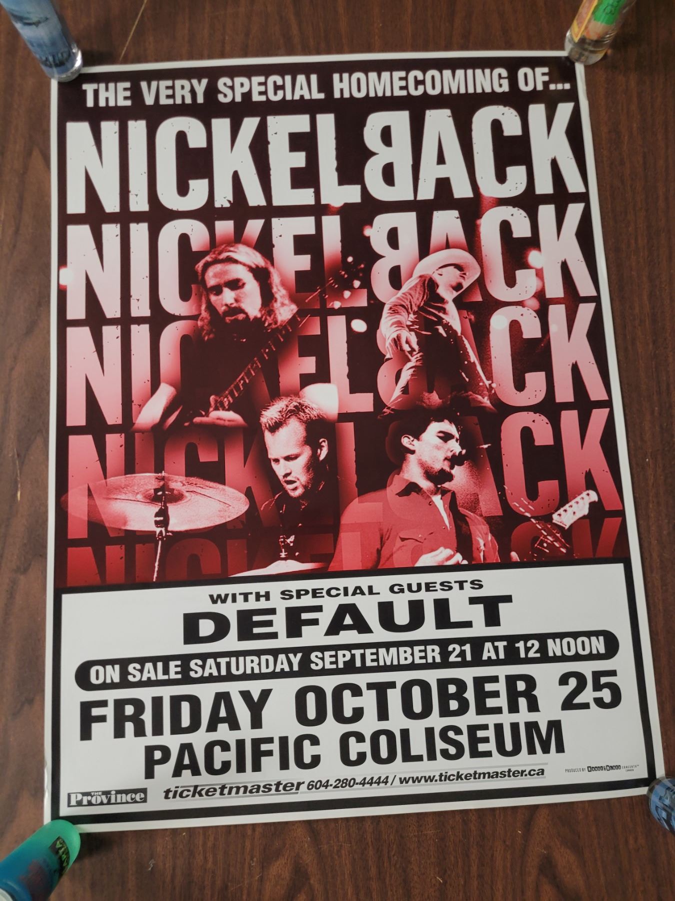 Nickelback Concert Advertisement Poster
